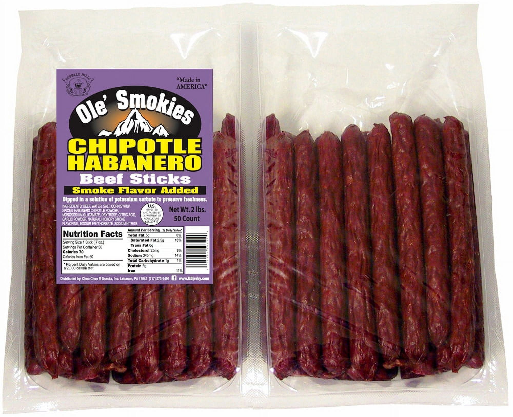 Buffalo Bills 2-lb Chipotle Habanero Ole' Smokies Saddlebag (50 twist ...