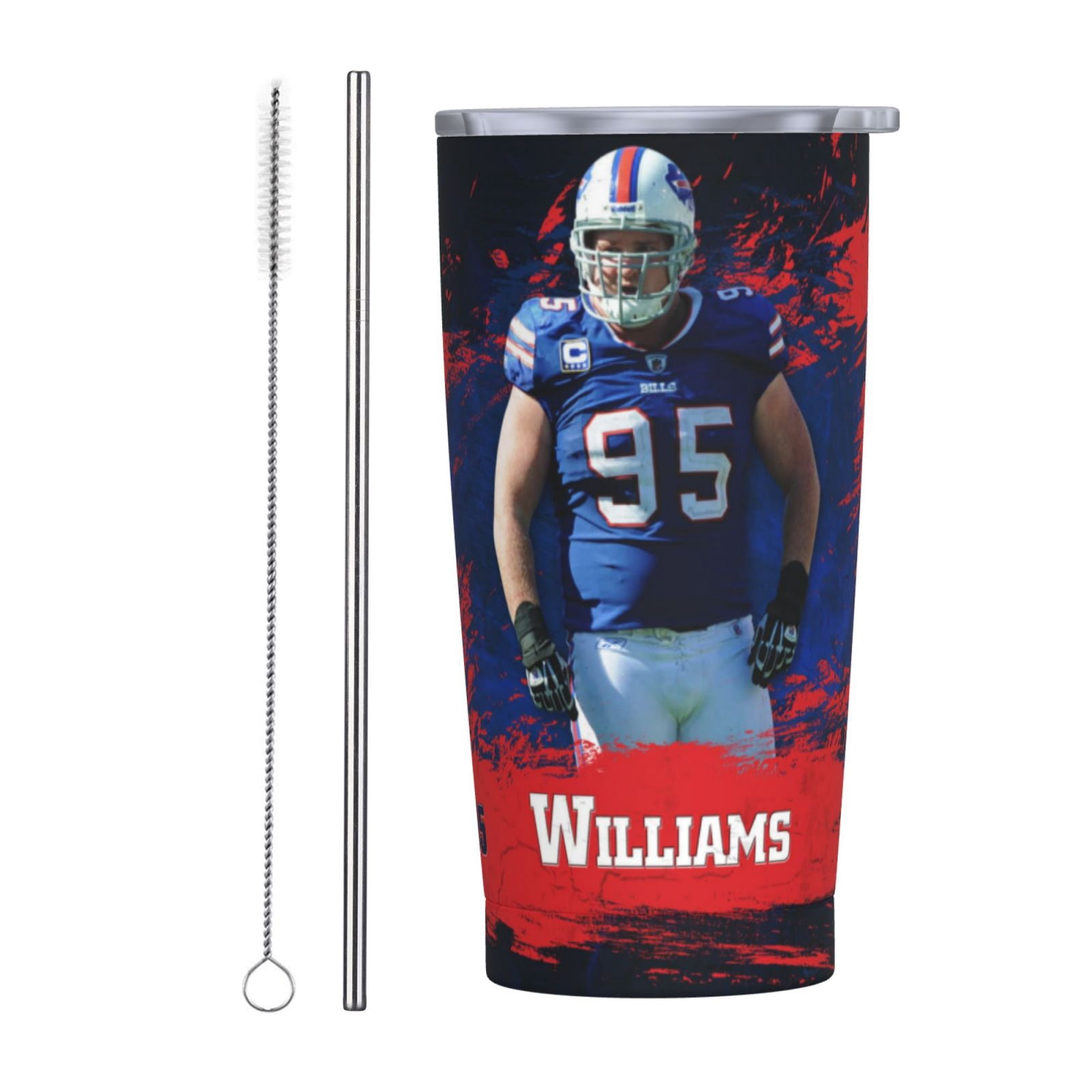 Bills 20 oz Car Straw Cup, Stainless Steel Insulated Cup, Insulated ...