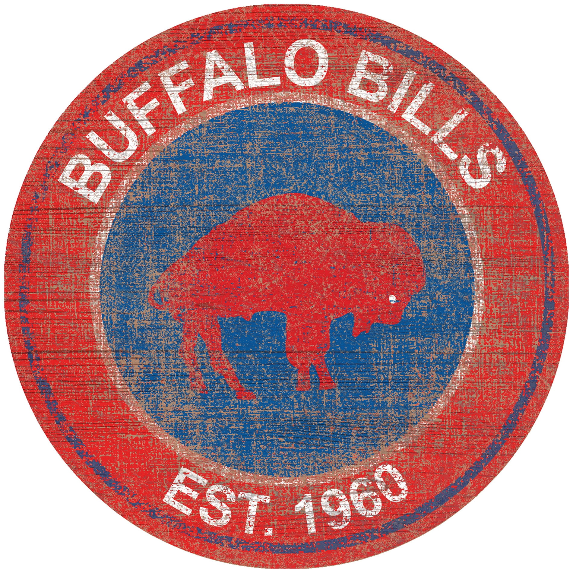Buffalo Bills 24'' Round Heritage Logo Sign - Walmart.com