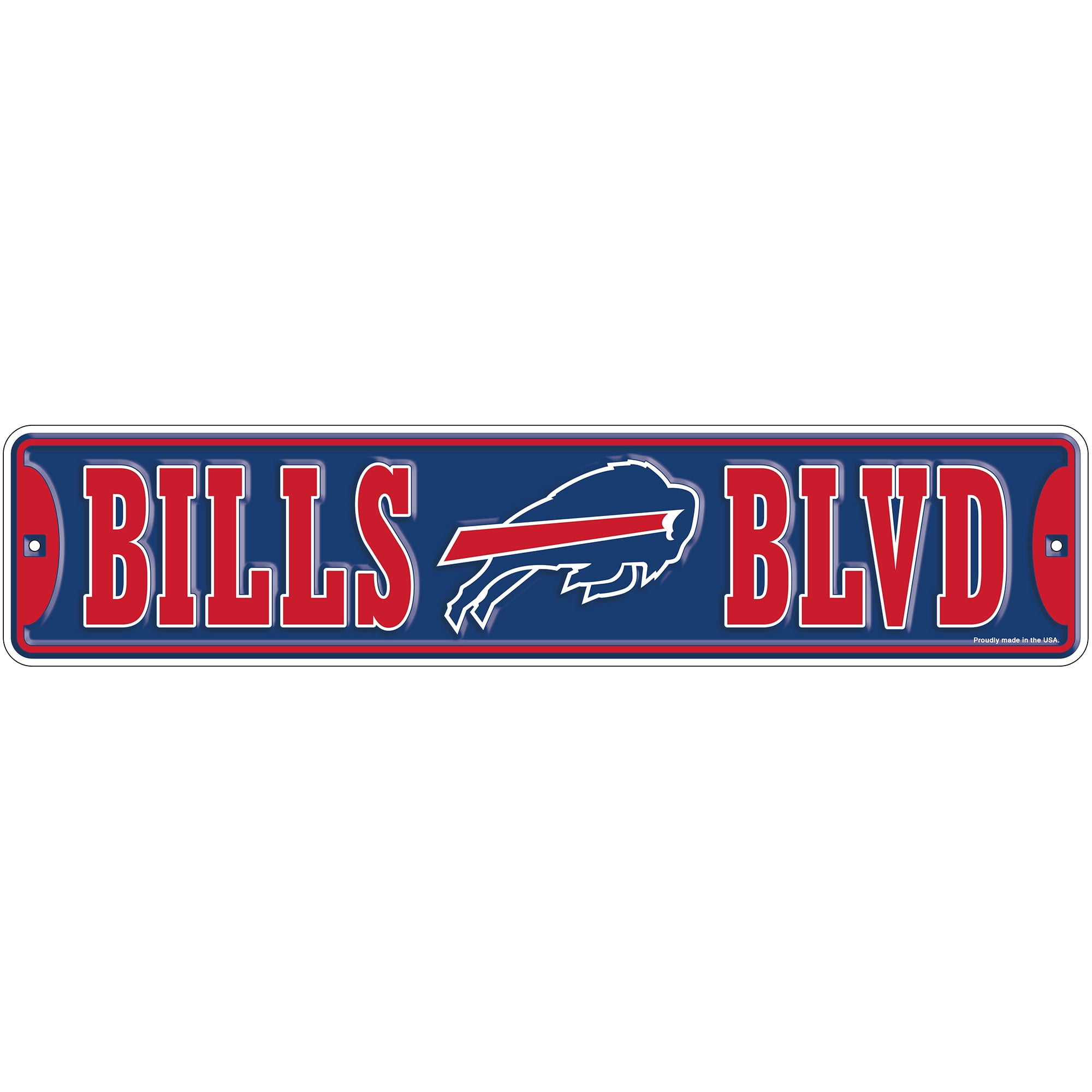 Buffalo Bills 4" x 18" Team Boulevard Metal Sign - Walmart.com