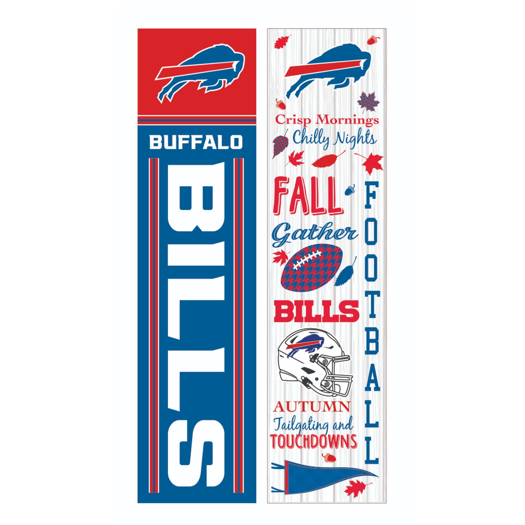 Buffalo Bills 47" Double Sided Fall Leaner Fan Sign - Walmart.com