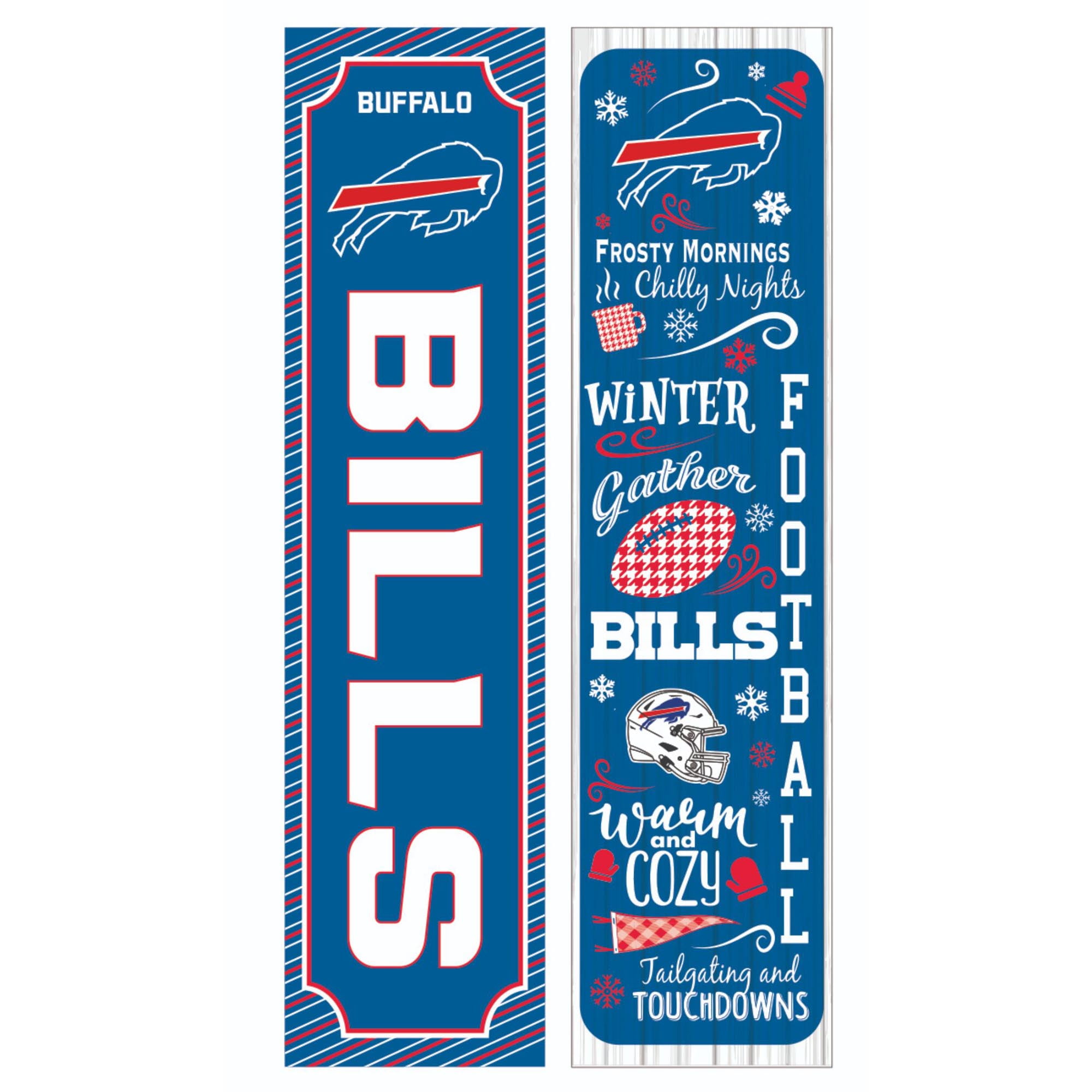 Buffalo Bills 47" Double Sided Winter Leaner Fan Sign - Walmart.com