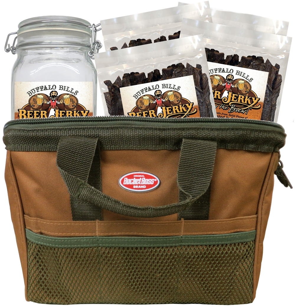 Buffalo Bills 5-Piece Honey Ale Beer Beef Jerky & Glass Jar Gift Tool ...