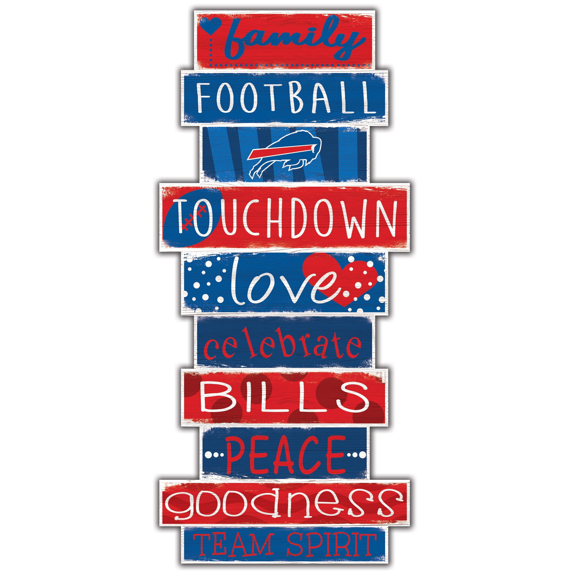Buffalo Bills 5'' x 24'' Celebrations Stack Sign - Walmart.com