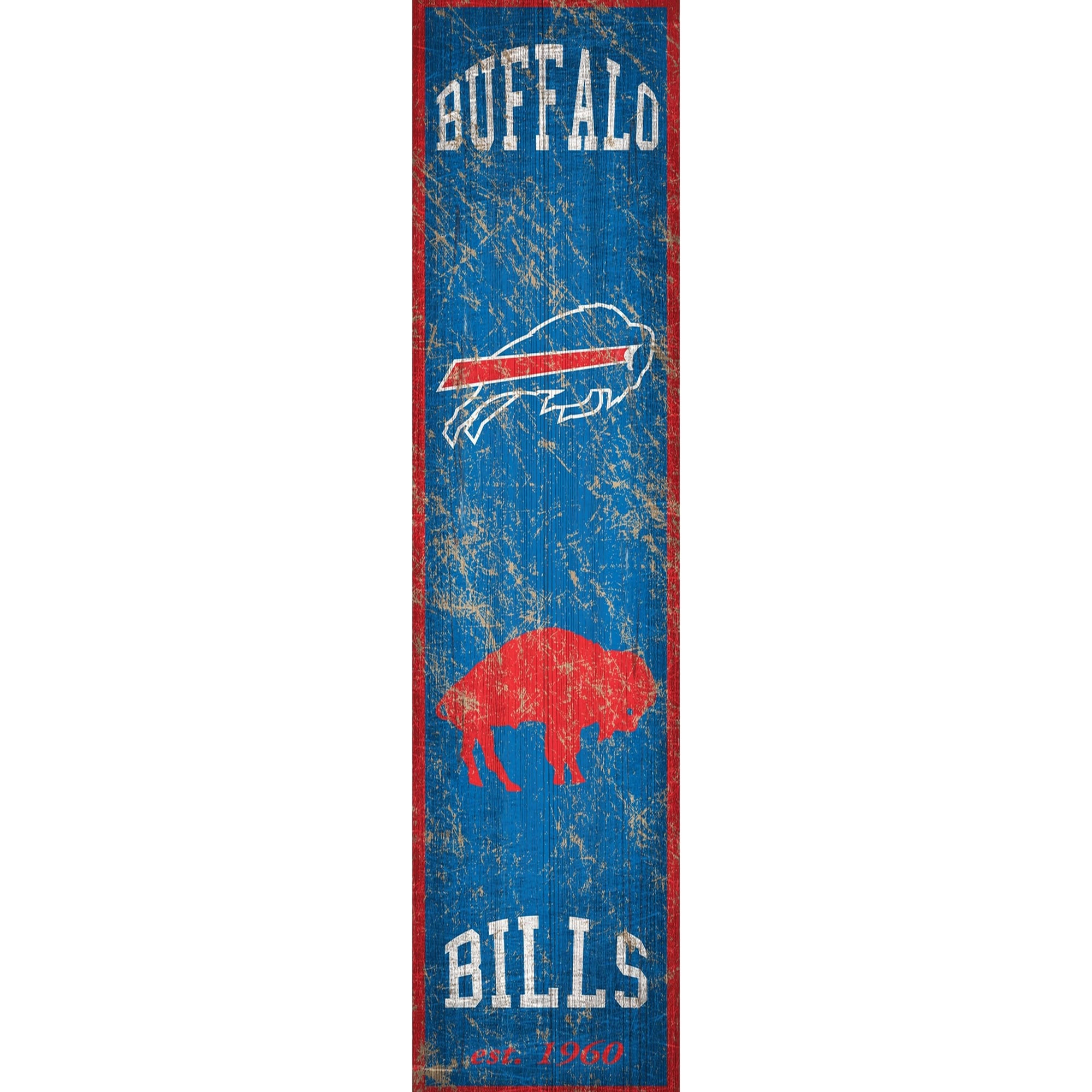 Buffalo Bills 6'' x 24'' Vertical Heritage Banner Sign - Walmart.com