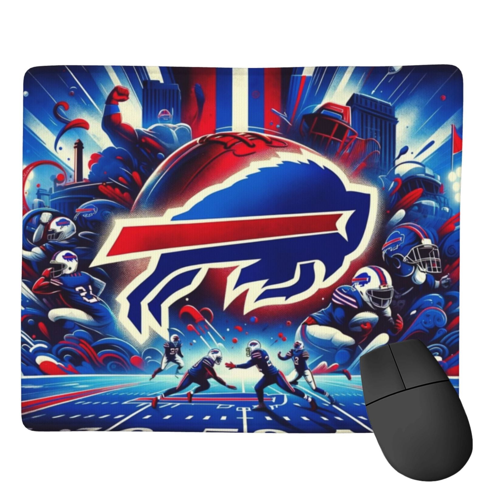 Bills Football Anti-slip rubber mouse pad football team pattern printed ...