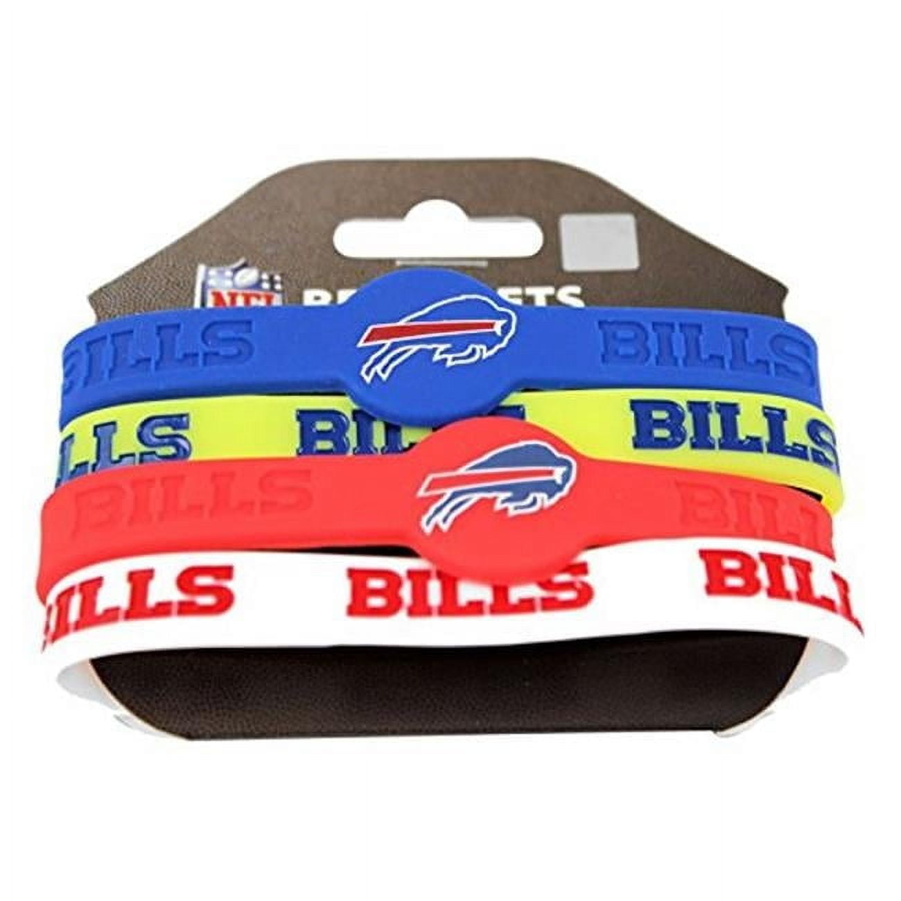 Buffalo Bills Bracelets 4 Pack Silicone - Walmart.com