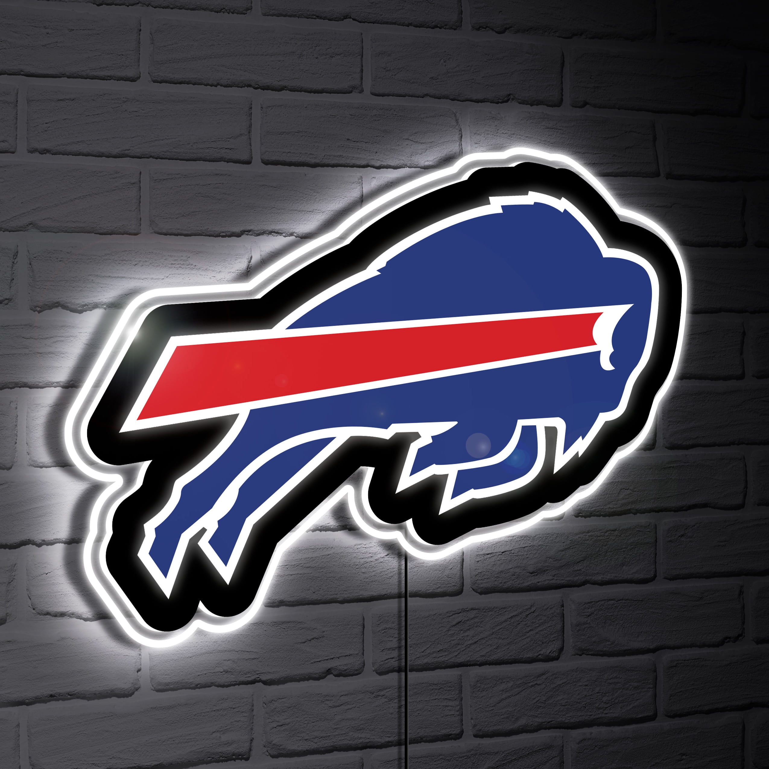 Buffalo Bills LED Team Logo Shaped Lighted Wall Sign - Walmart.com