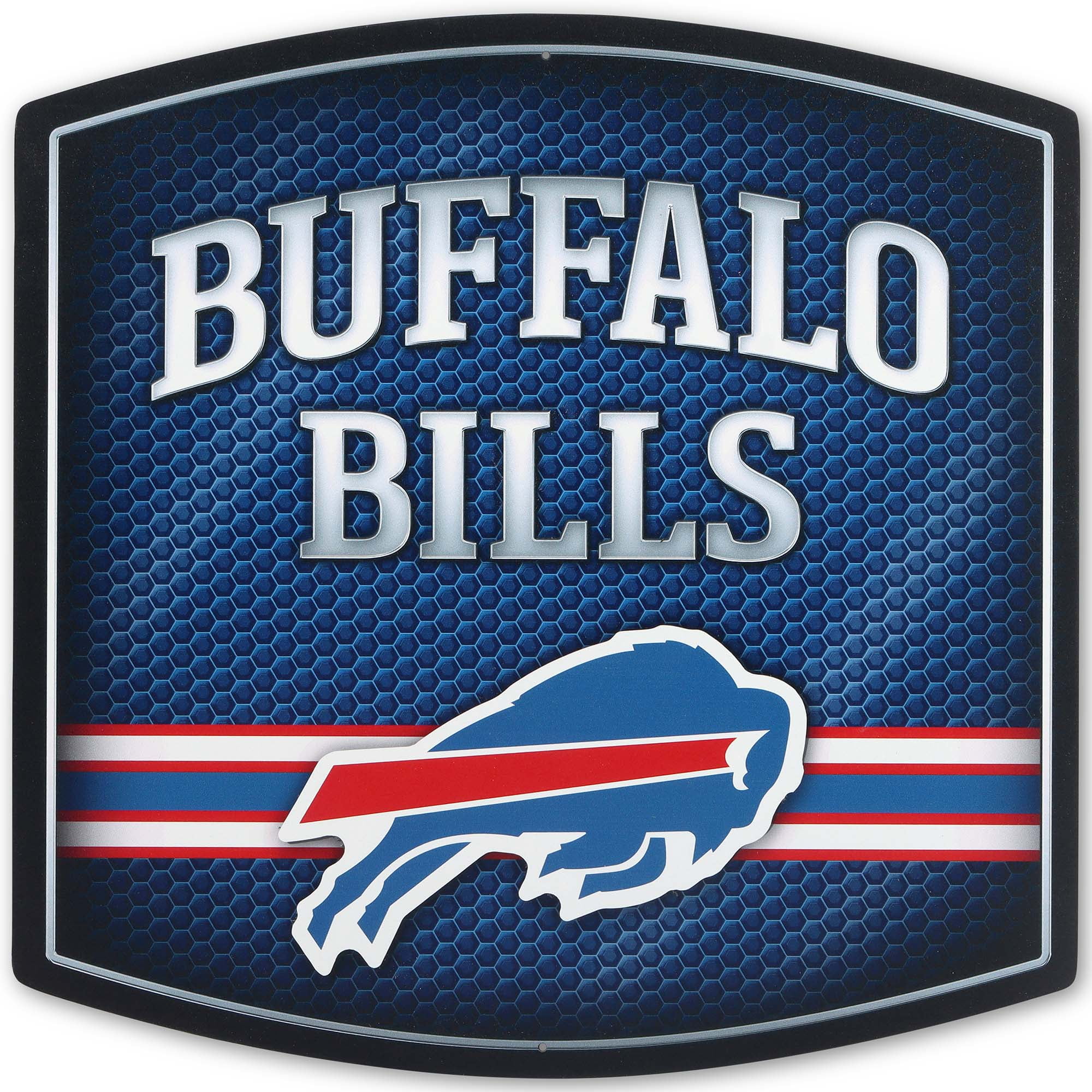 Buffalo Bills Layered Stripe Metal Sign - Walmart.com