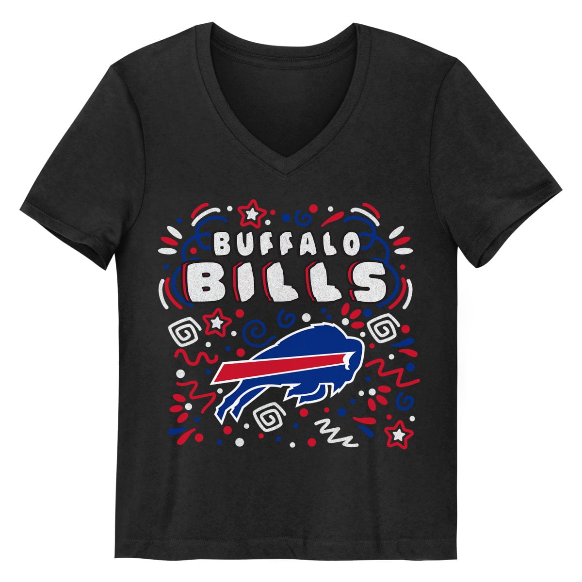 Buffalo Bills NFL Girls Cotton Tee - Walmart.com