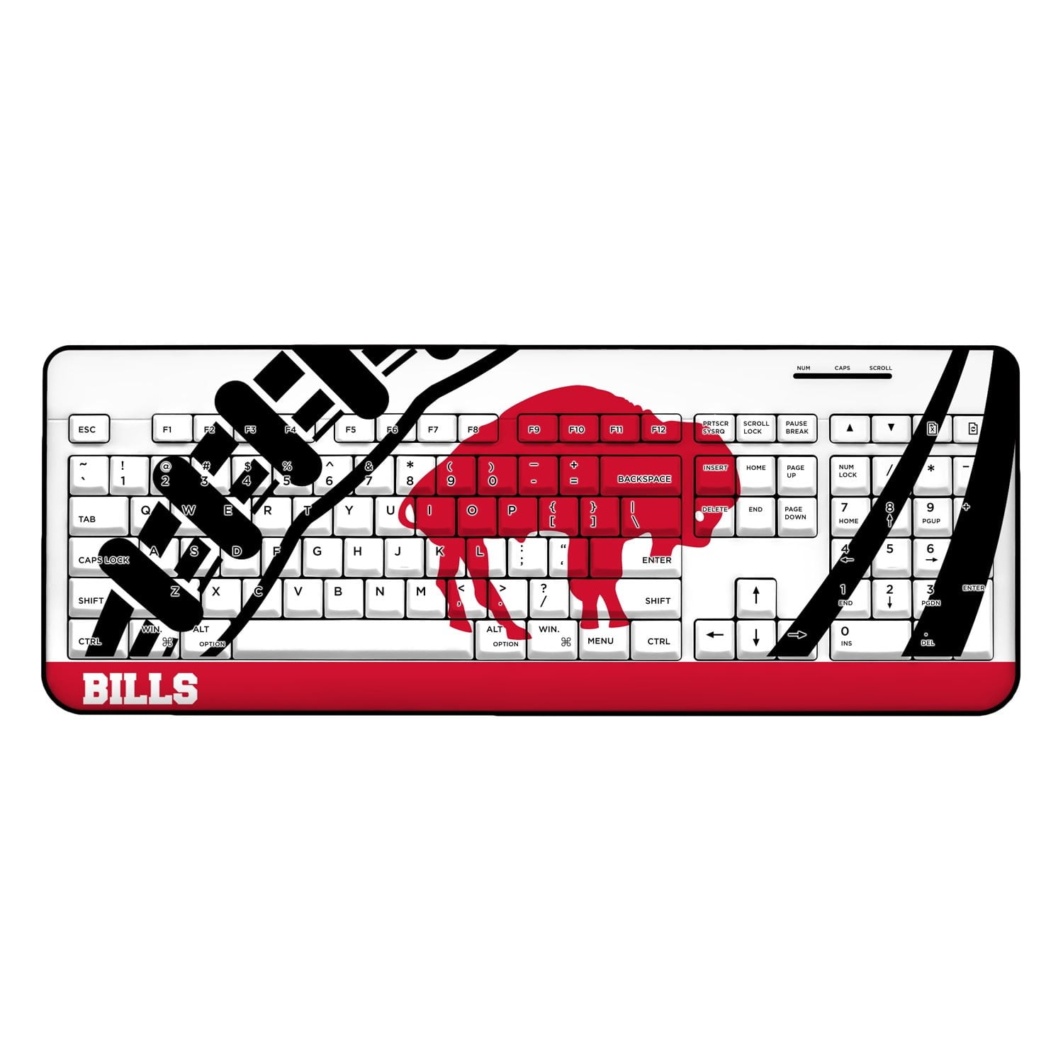 Buffalo Bills Passtime Design Wireless Keyboard - Walmart.com