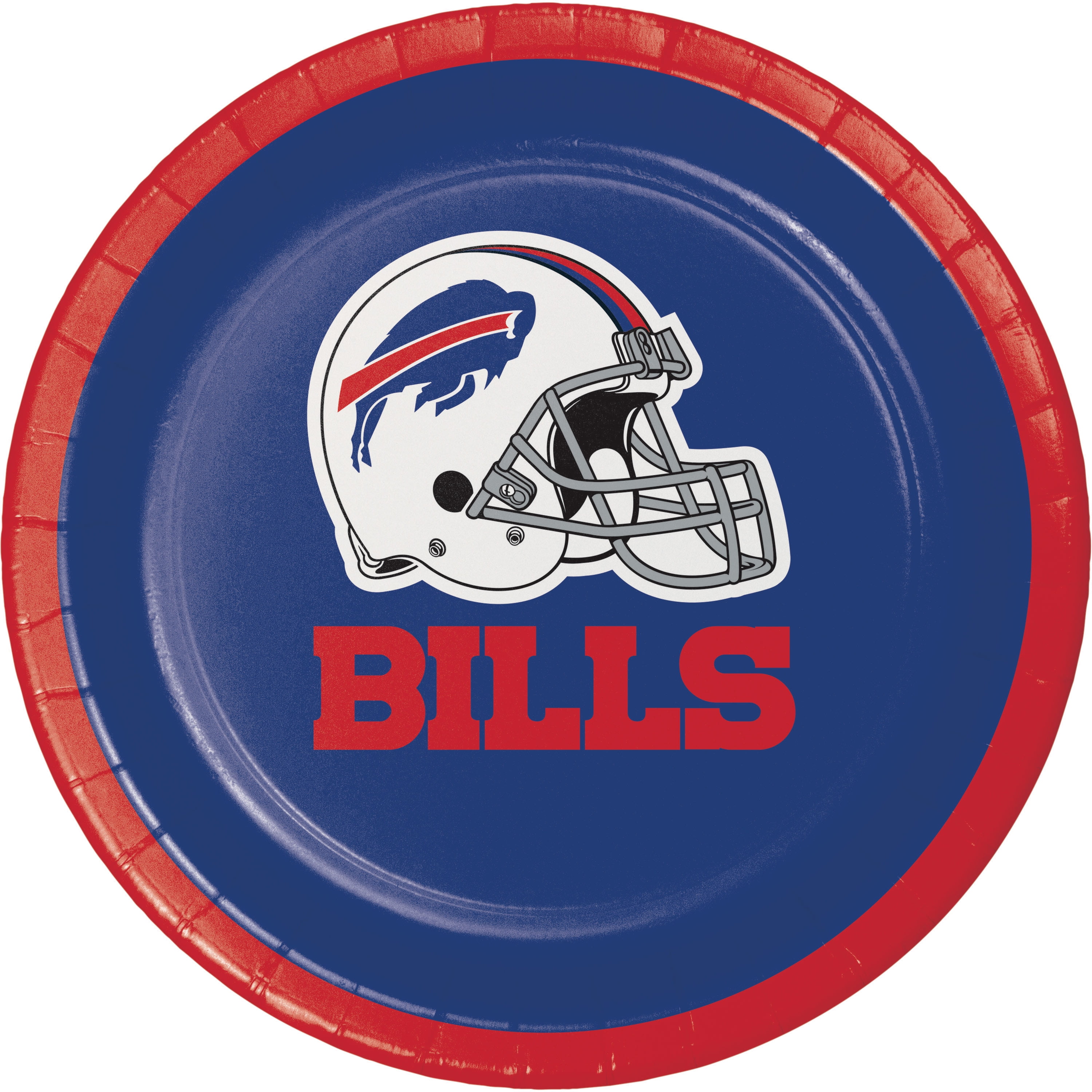 Buffalo Bills Round Paper Dessert Plates 24 Count for 24 Guests ...