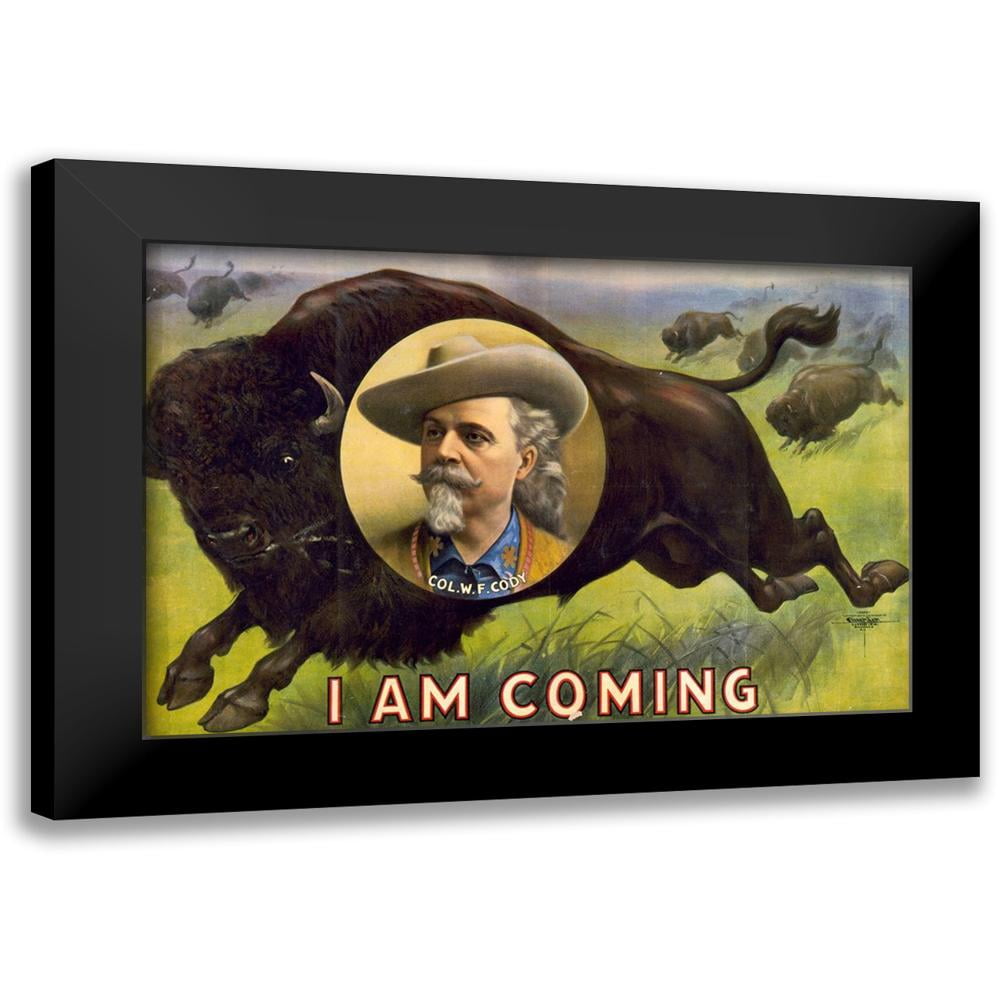 Buffalo Bills Wild West Show Poster 18x13 Black Modern Framed Museum ...