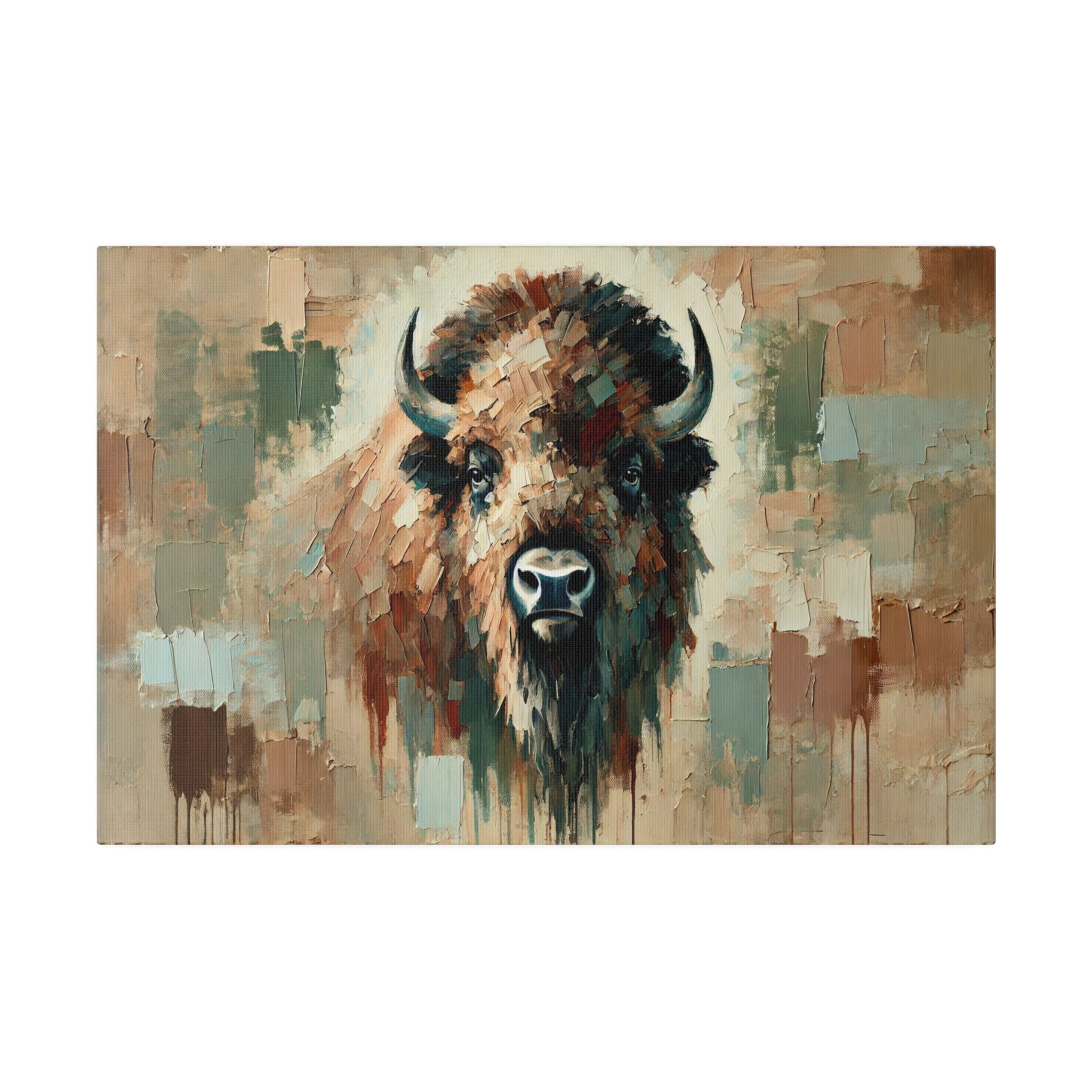 Buffalo Bison II - Canvas, Ready to Hang! Wall Art Decor, Bison ...
