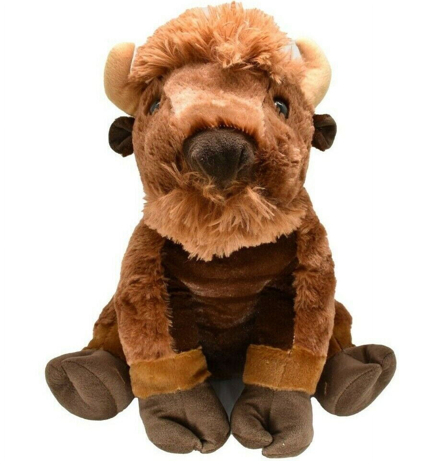 Buffalo, Bison Soft Stuffed Realistic Plush Animal, Gift, Educational Toy 16" F4366 B474 ...