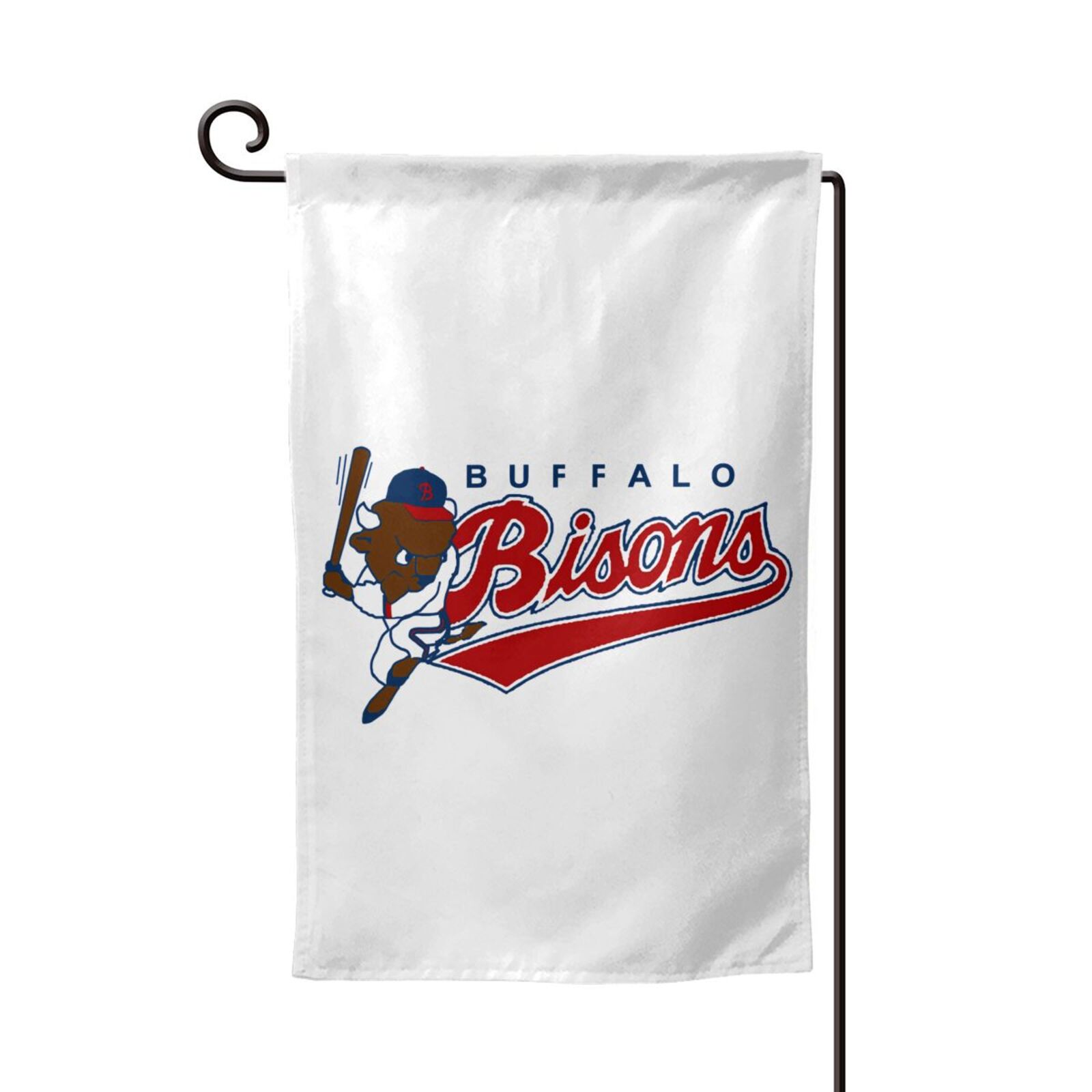 Buffalo Bisons Logo Garden Flag Double Sided Banners For Outdoor Indoor ...