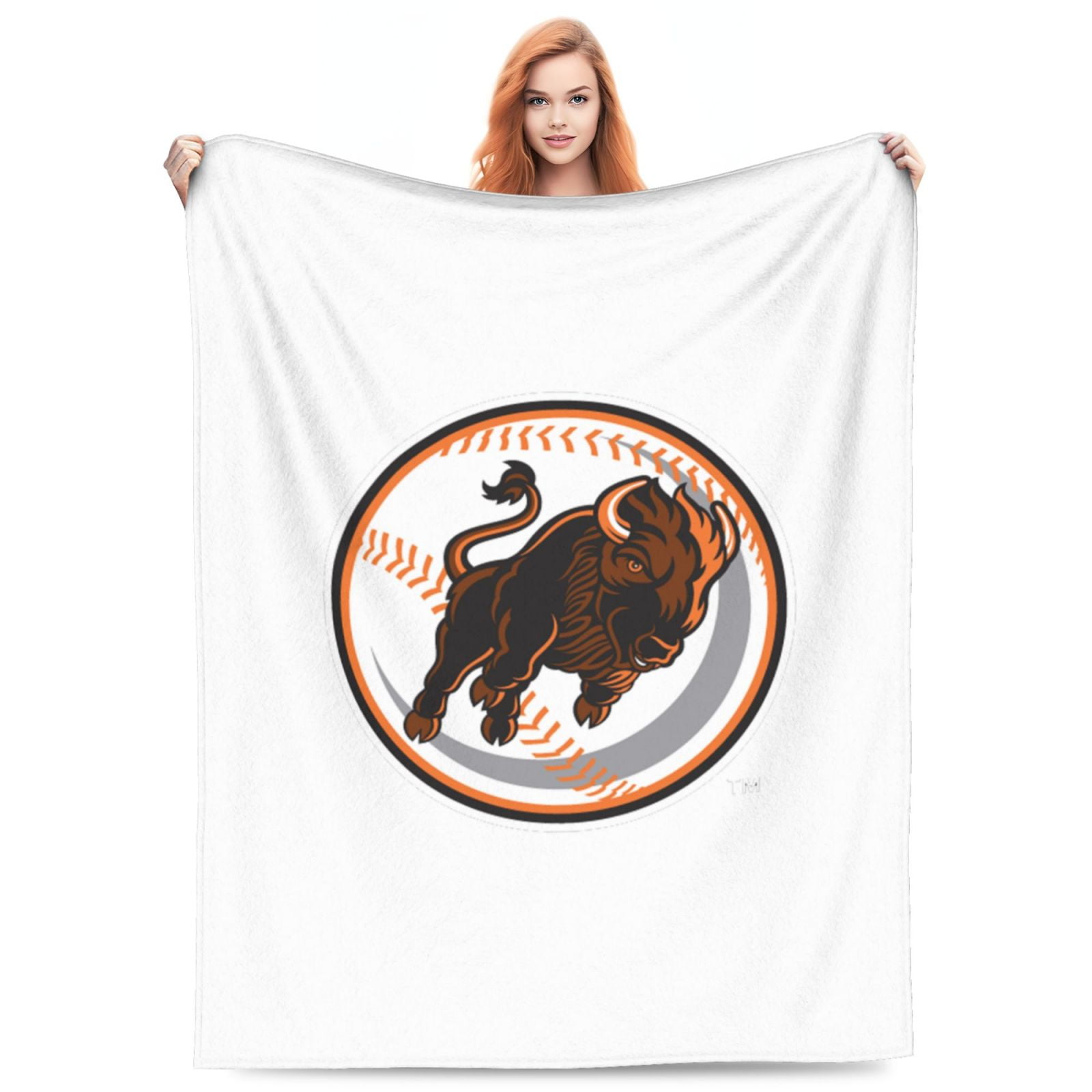 Buffalo Bisons Logo Ultra-Soft Micro Fleece Blanket Soft Comfortable Flannel Blanket-50"X40 ...