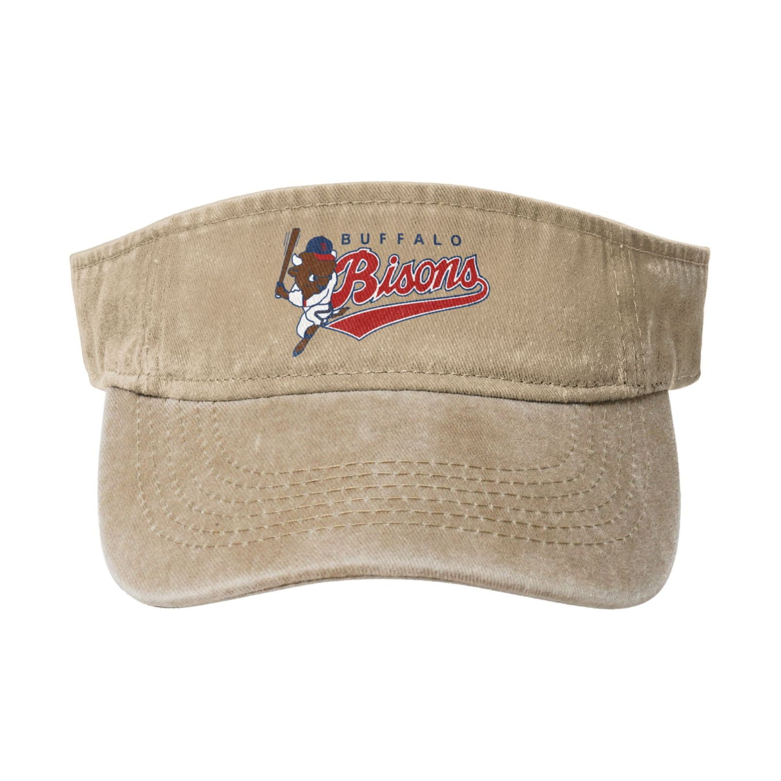 Buffalo Bisons Logo Washed Cowboy Empty Top Baseball Sun Cap - Walmart.com