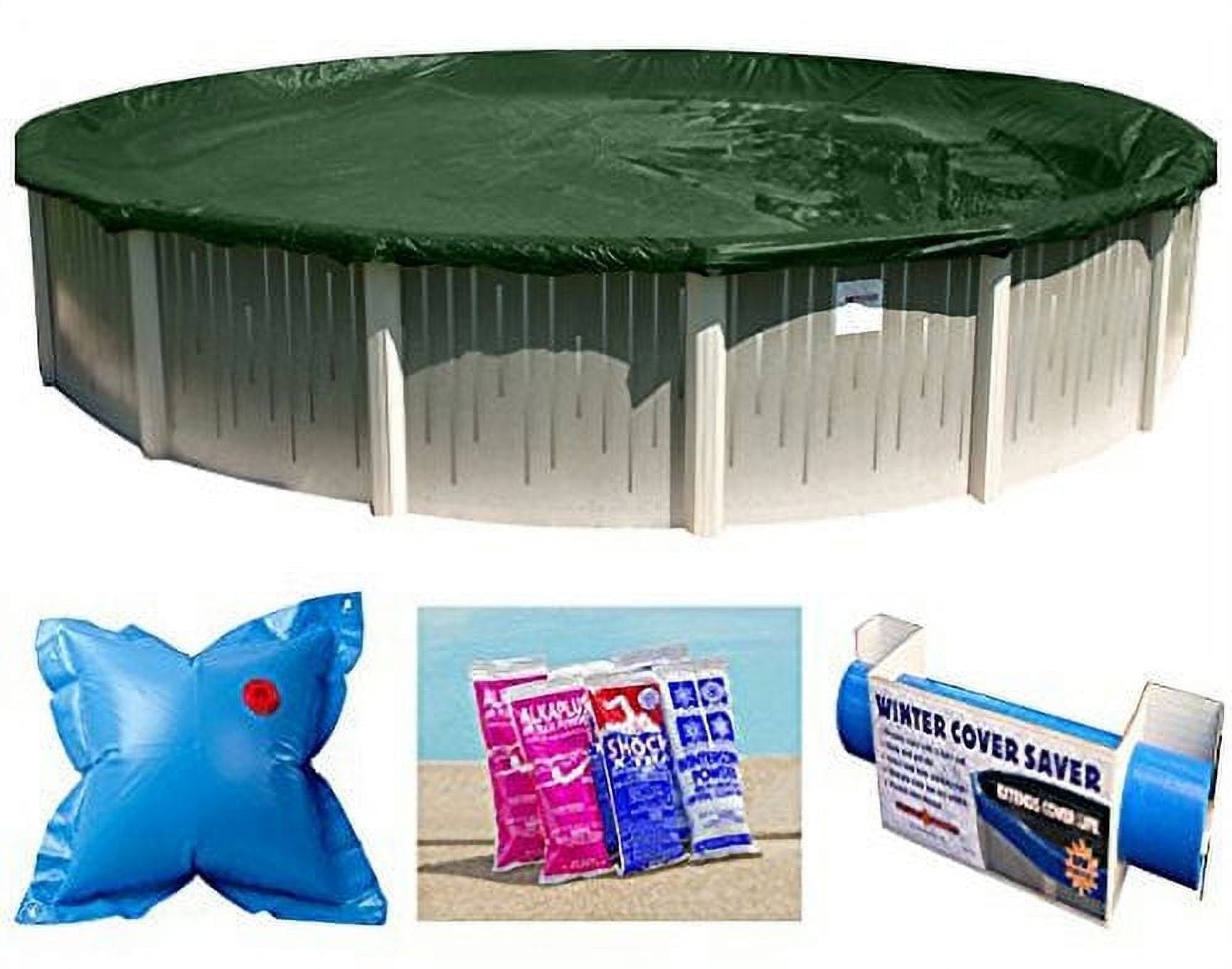 Buffalo Blizzard 18' Round Green Ripstopper for Above-Ground Pools with ...