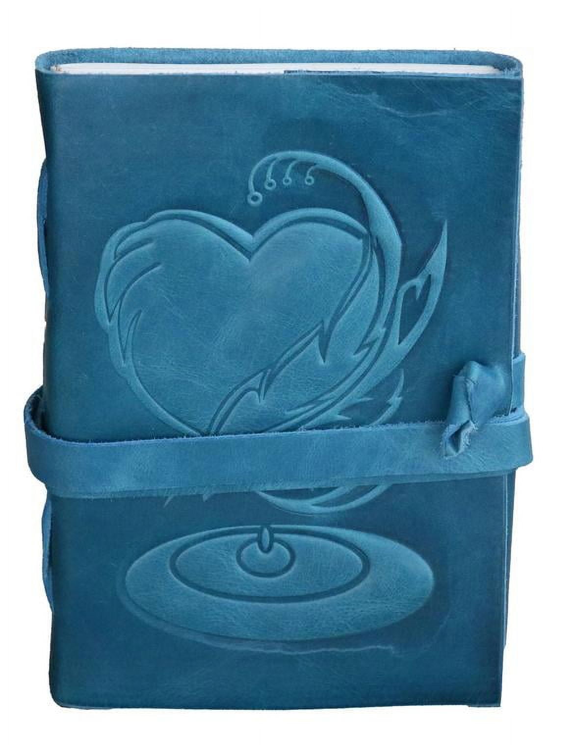 Buffalo Blue Leather Journal/Writing Notebook Diary/Bound Daily Notepad ...