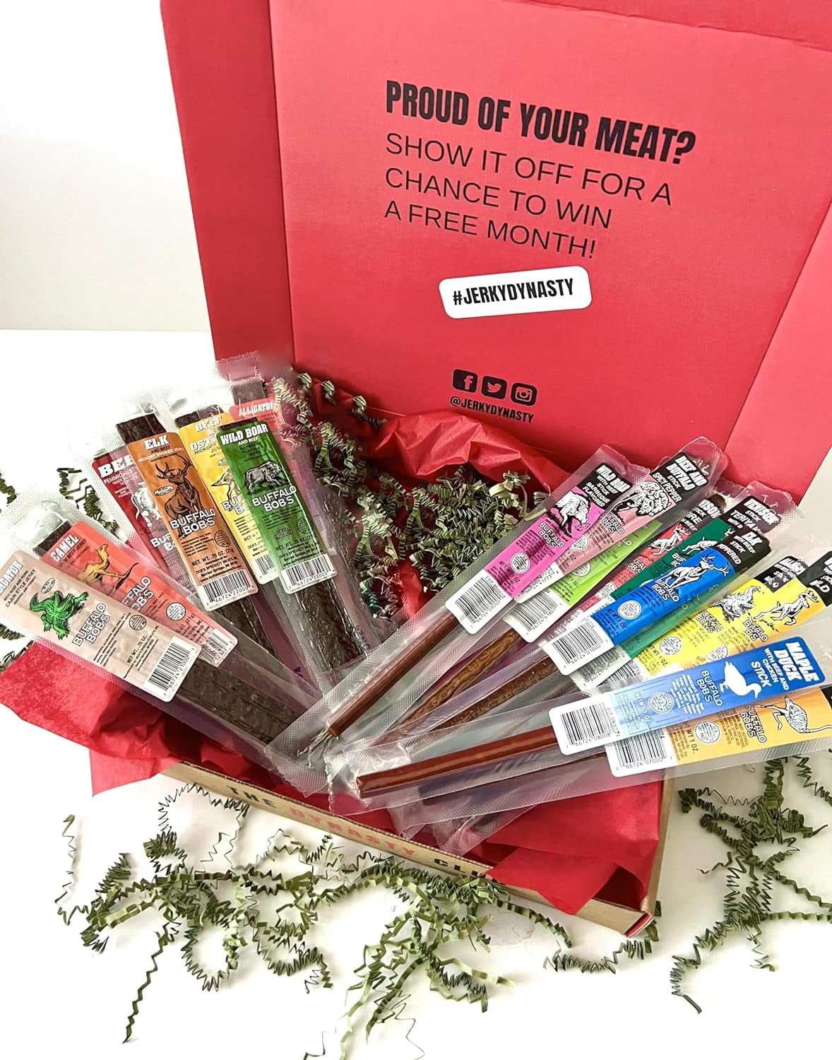 Buffalo Bob's Exotic Jerky Gift Box - Staff Favorite 20 Piece ...