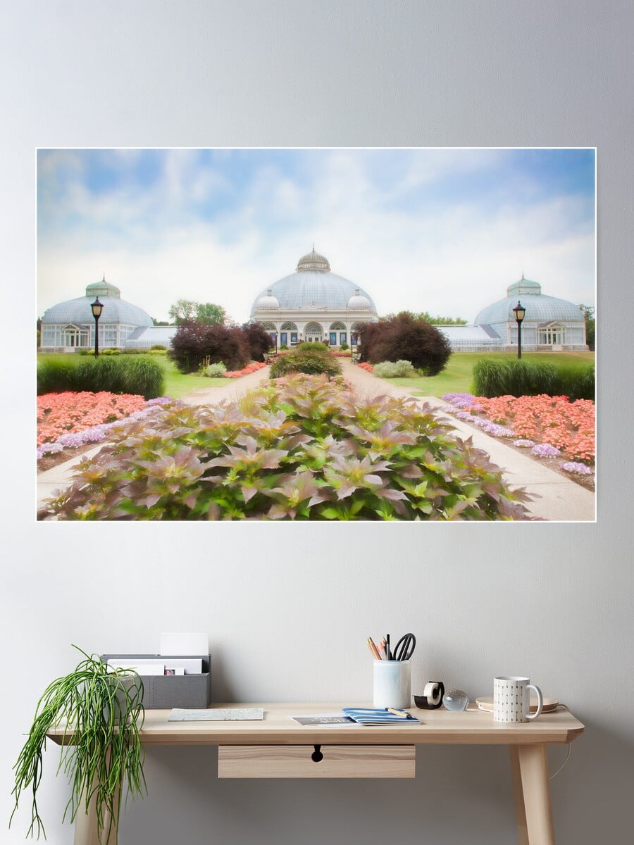 Buffalo Botanic Gardens Conservatory Poster Wall Art, Modern Wall Decor ...