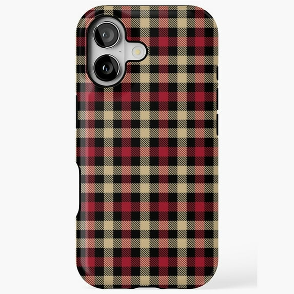 Buffalo Brown Red Black Checkered Pattern Phone Case for iPhone 17 to ...