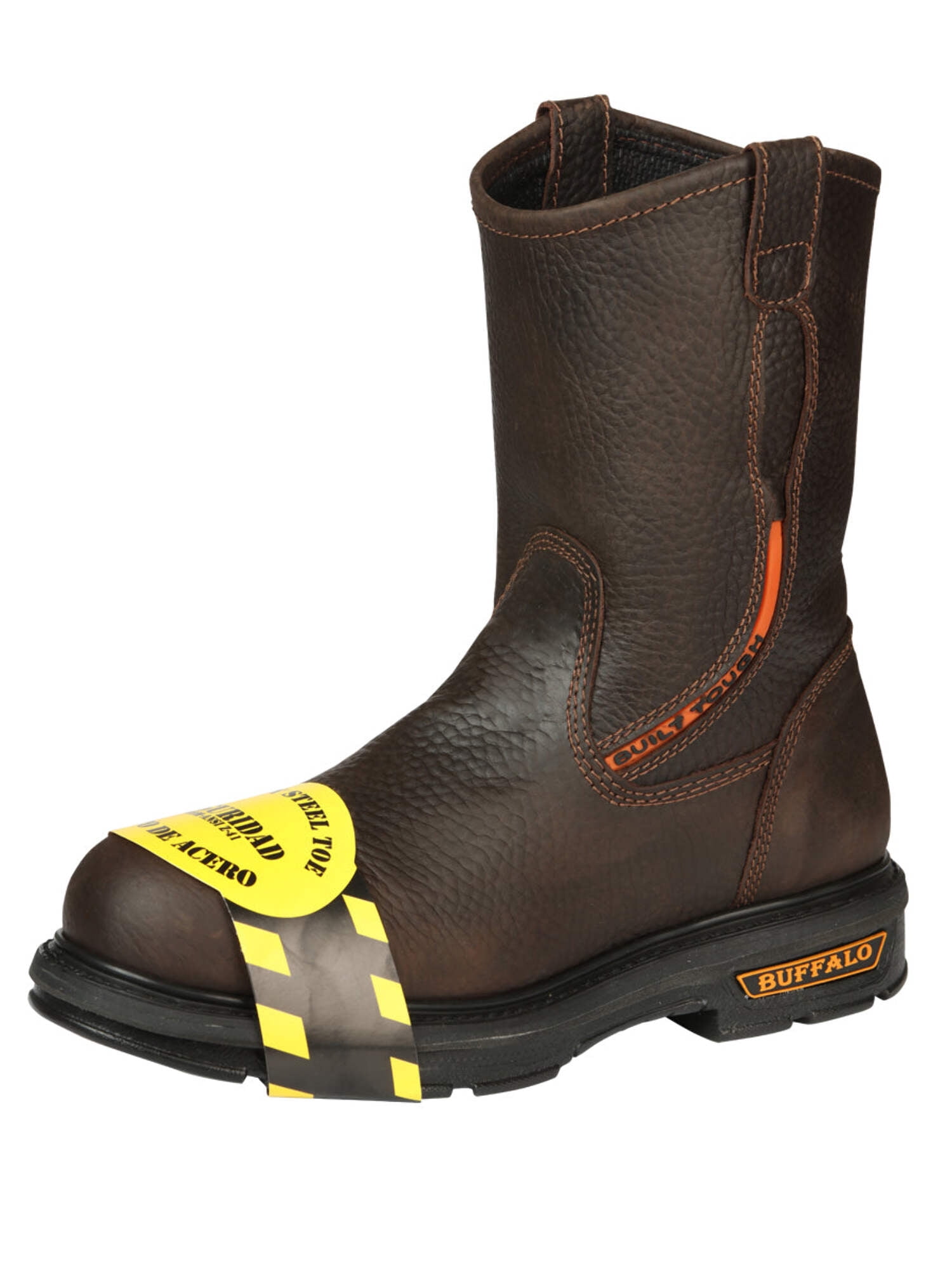 Buffalo & Bull Men’s Work Boots with Toe Cap Bovine Leather - Rino Moka ...