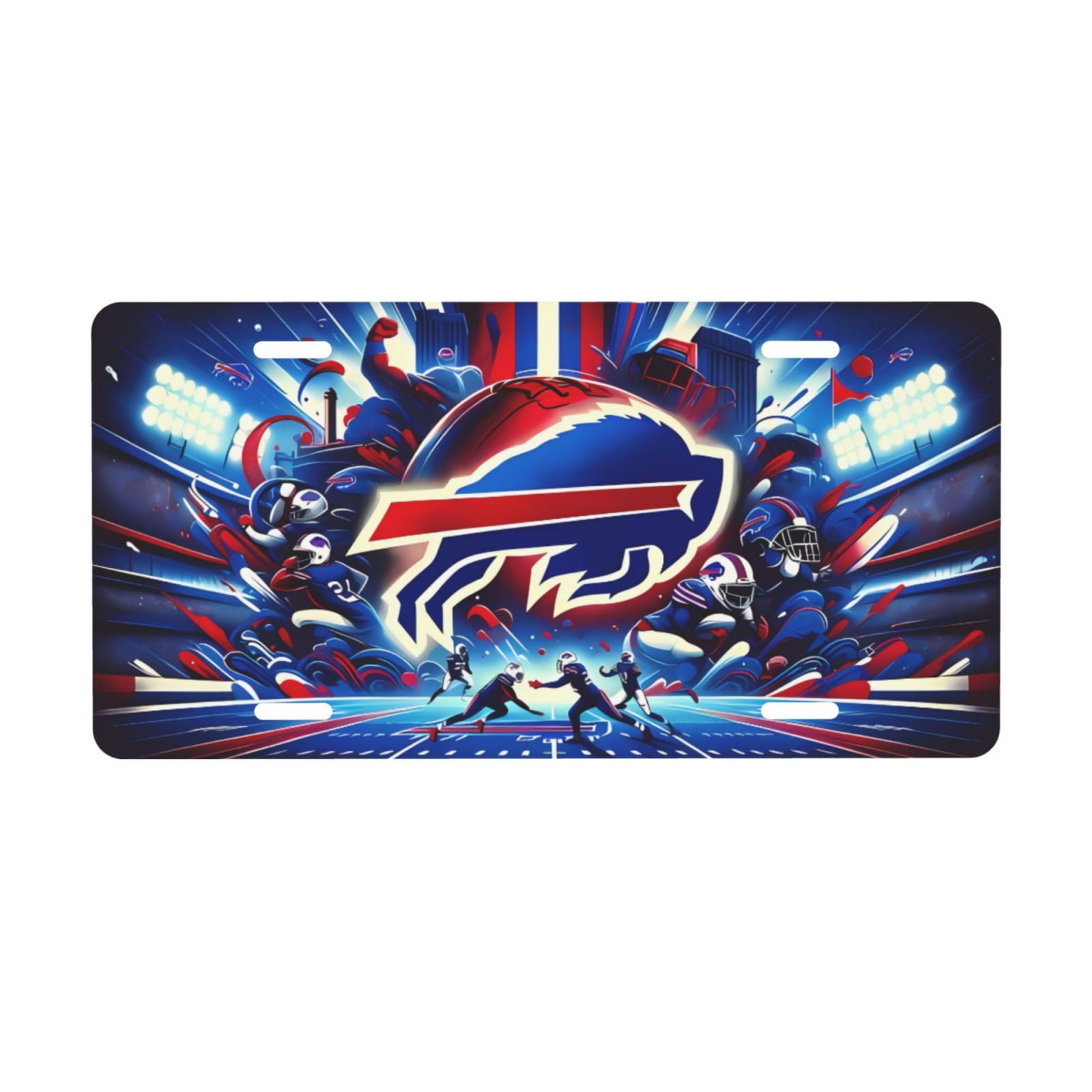 Buffalo Car Aluminum Front License Plate 6x12in, Football Team ...