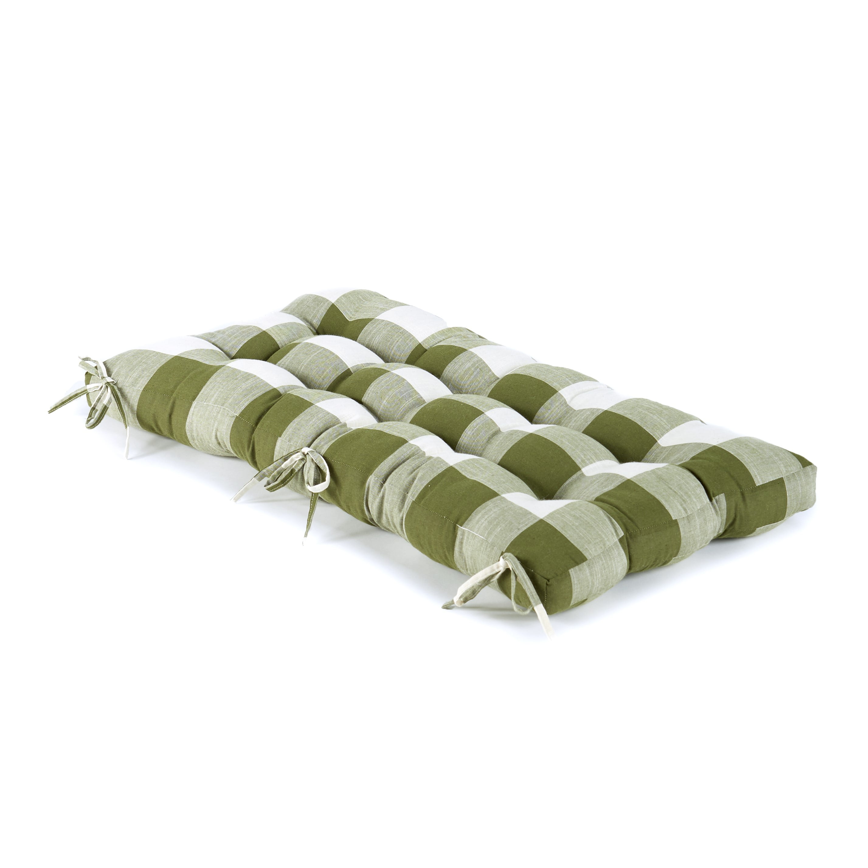 Buffalo Check Indoor Dining Bench Seat Cushions - Olive - Walmart.com
