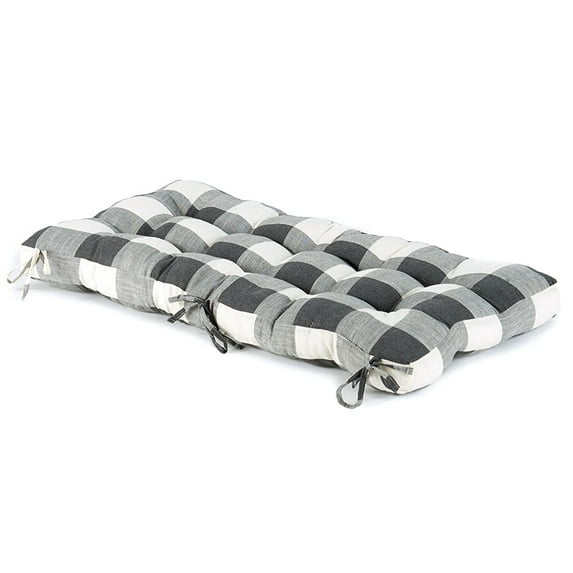 Buffalo Check Plaid Indoor Seat Cushion - Red, Kitchen Bench Pads ...