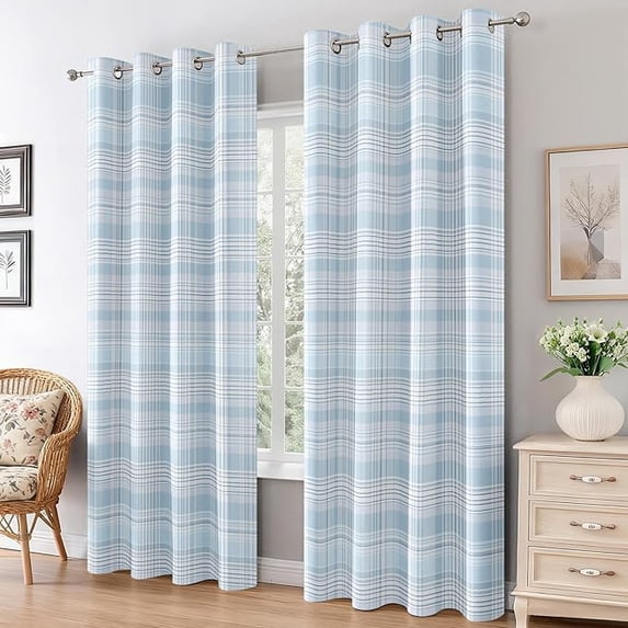 Buffalo Check Curtains for Living Room - Tartan Gingham Blackout ...