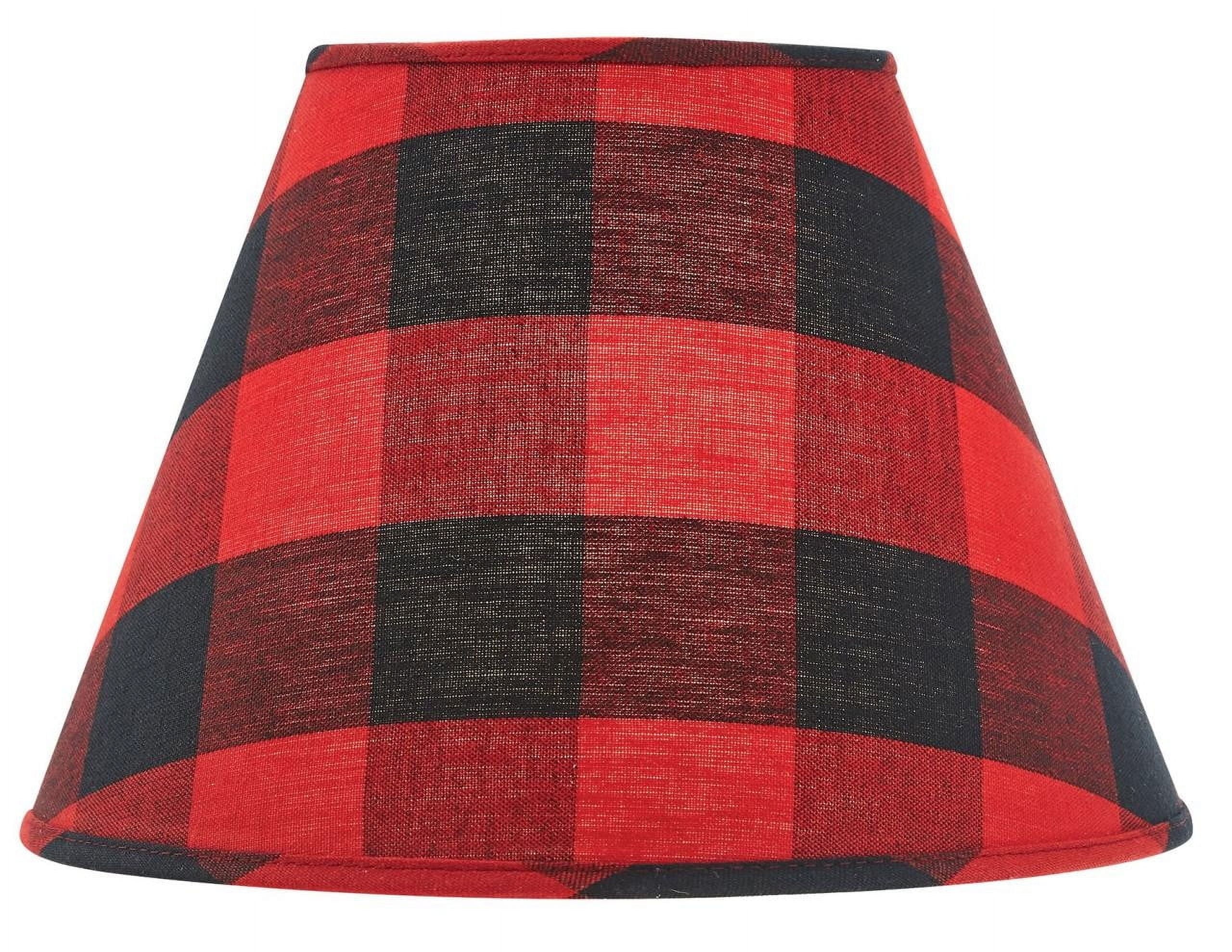 Park Designs Buffalo Check Bear Lampshades, Plaid Christmas Country ...
