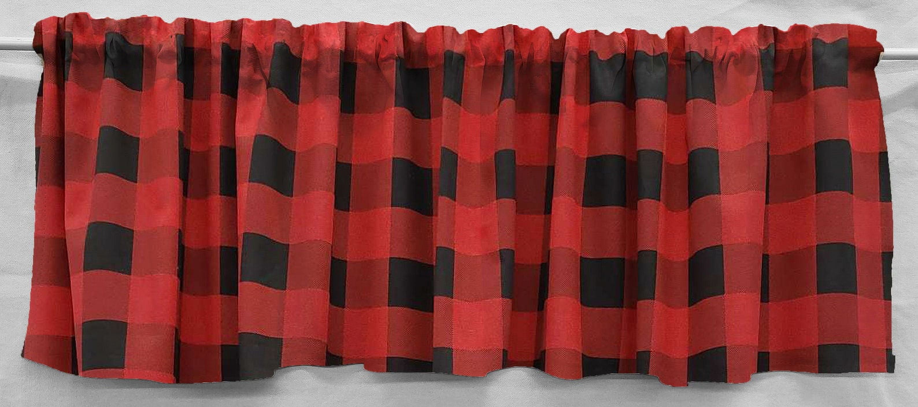 Buffalo Check Plaid Curtain Panels by Penny's Needful Things (Set of 2 ...