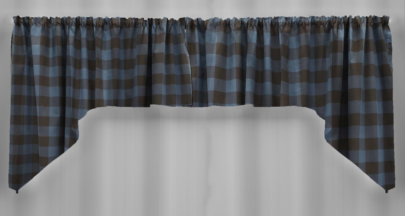 Buffalo Check Plaid Swag Panels by Penny's Needful Things (Set of 2) 24 ...