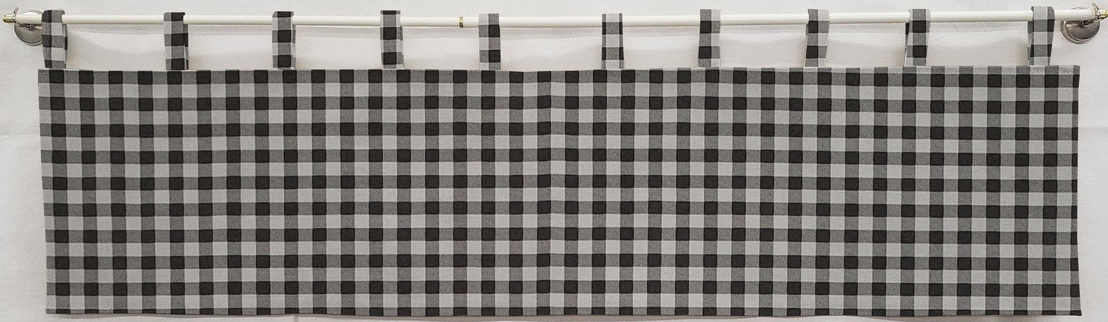 Buffalo Check Plaid Tab Top Valances by Penny's Needful Things (Lined ...