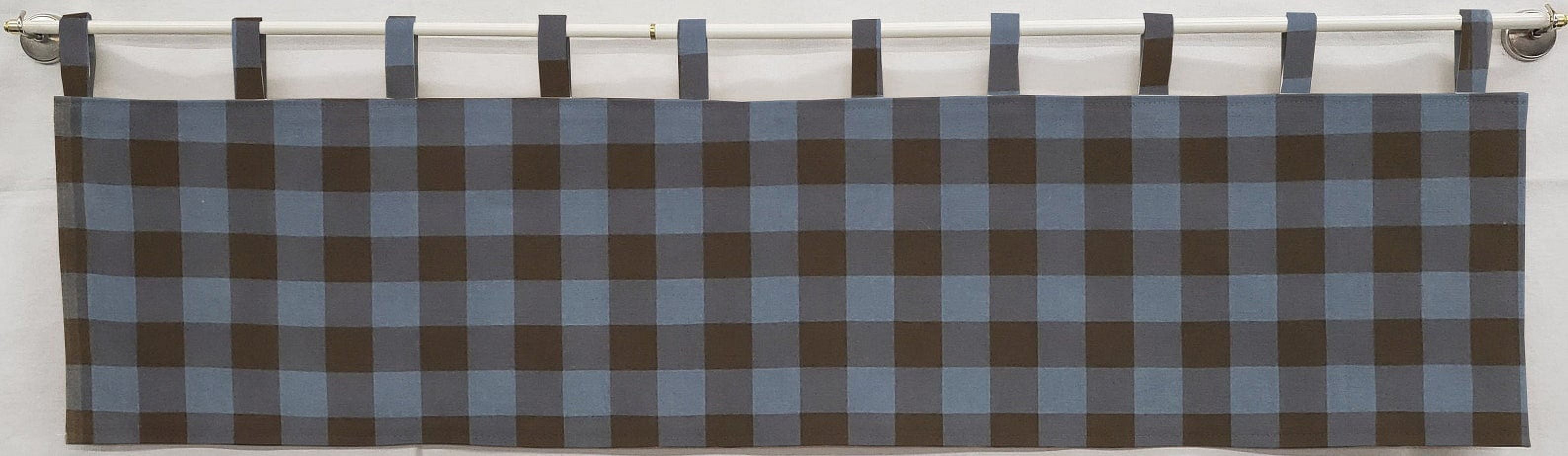 Buffalo Check Plaid Tab Top Valances by Penny's Needful Things (Unlined ...