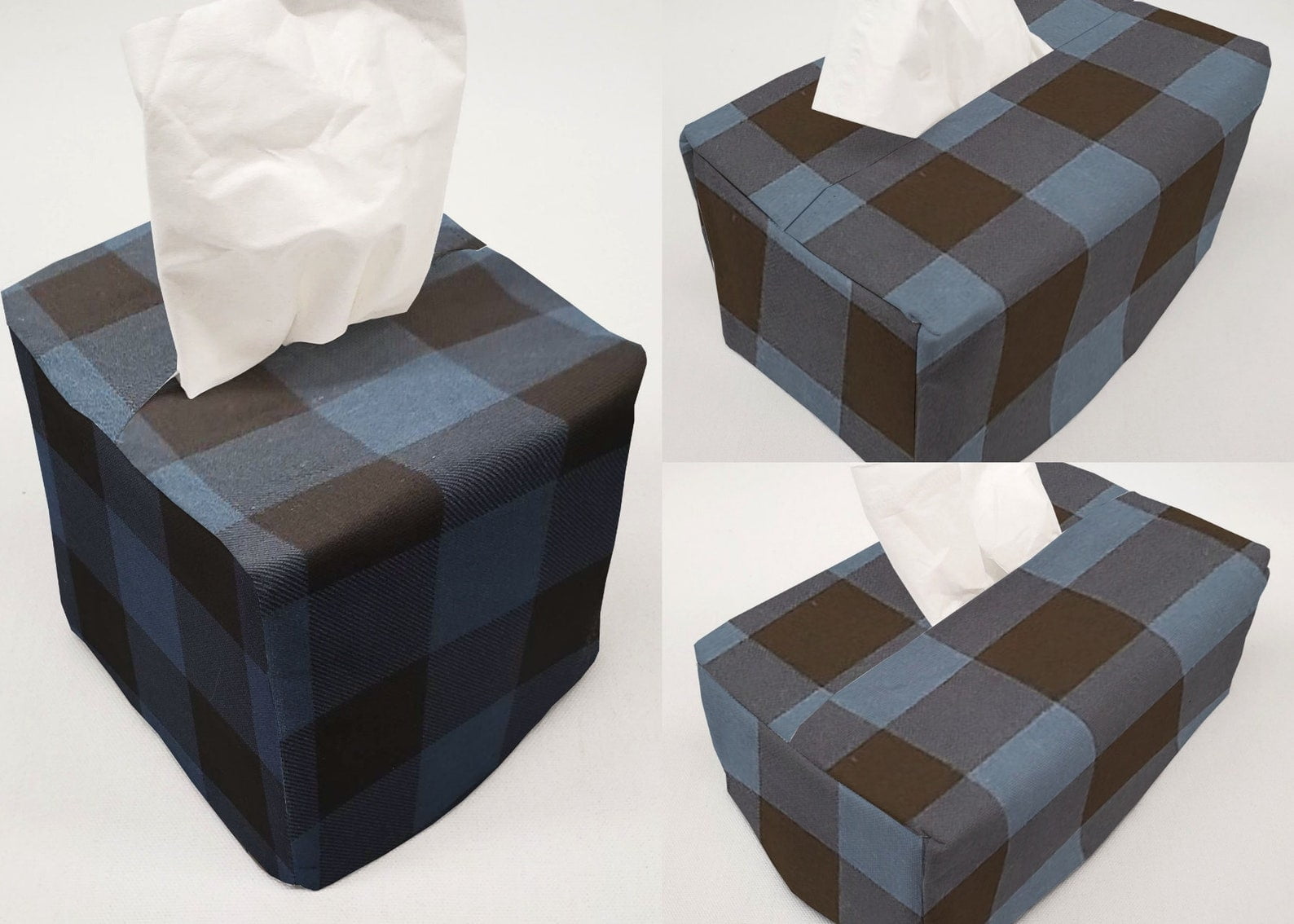 Buffalo Check Plaid Tissue Box Cover by Penny's Needful Things (Short ...
