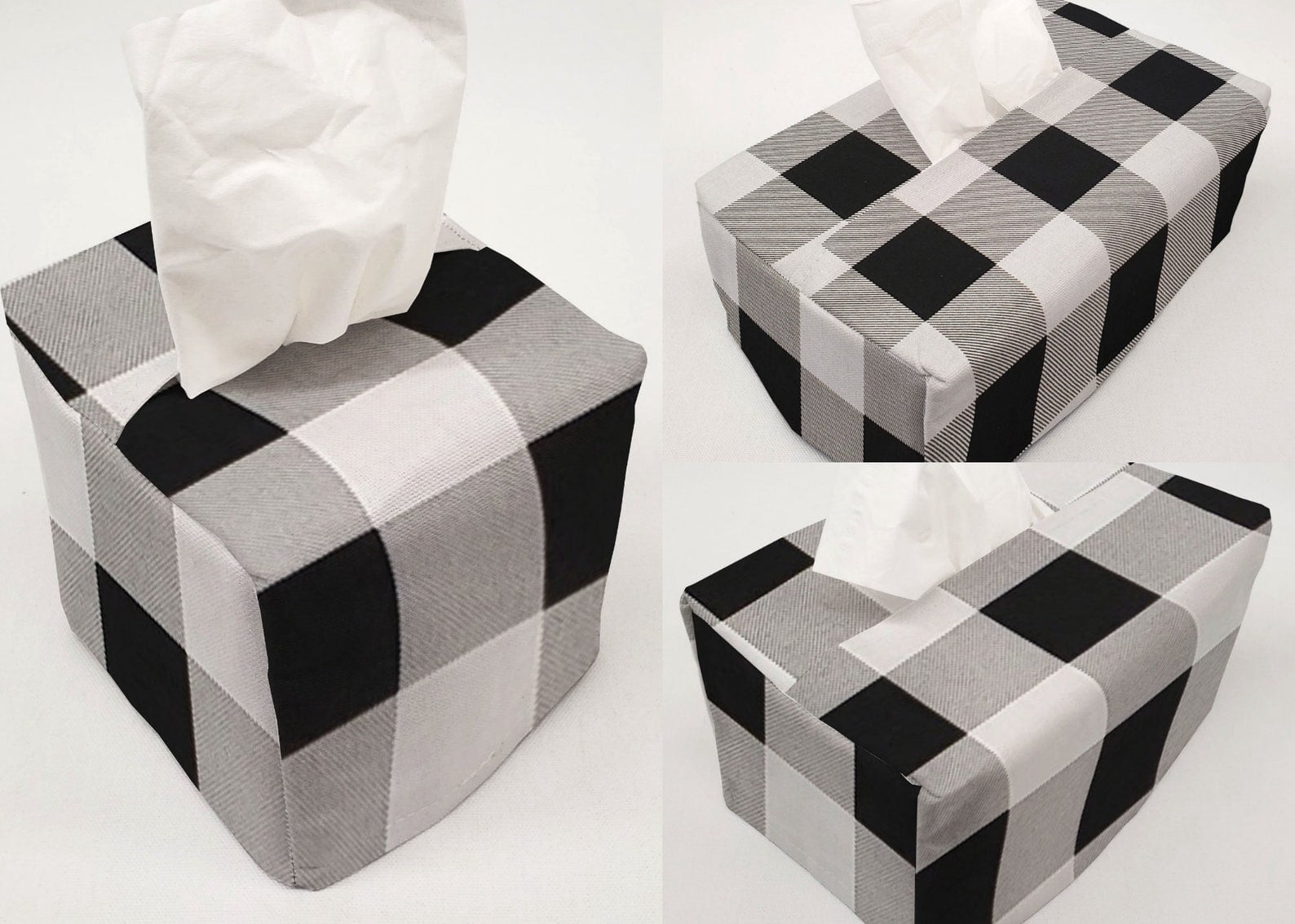 Buffalo Check Plaid Tissue Box Cover by Penny's Needful Things (Short ...