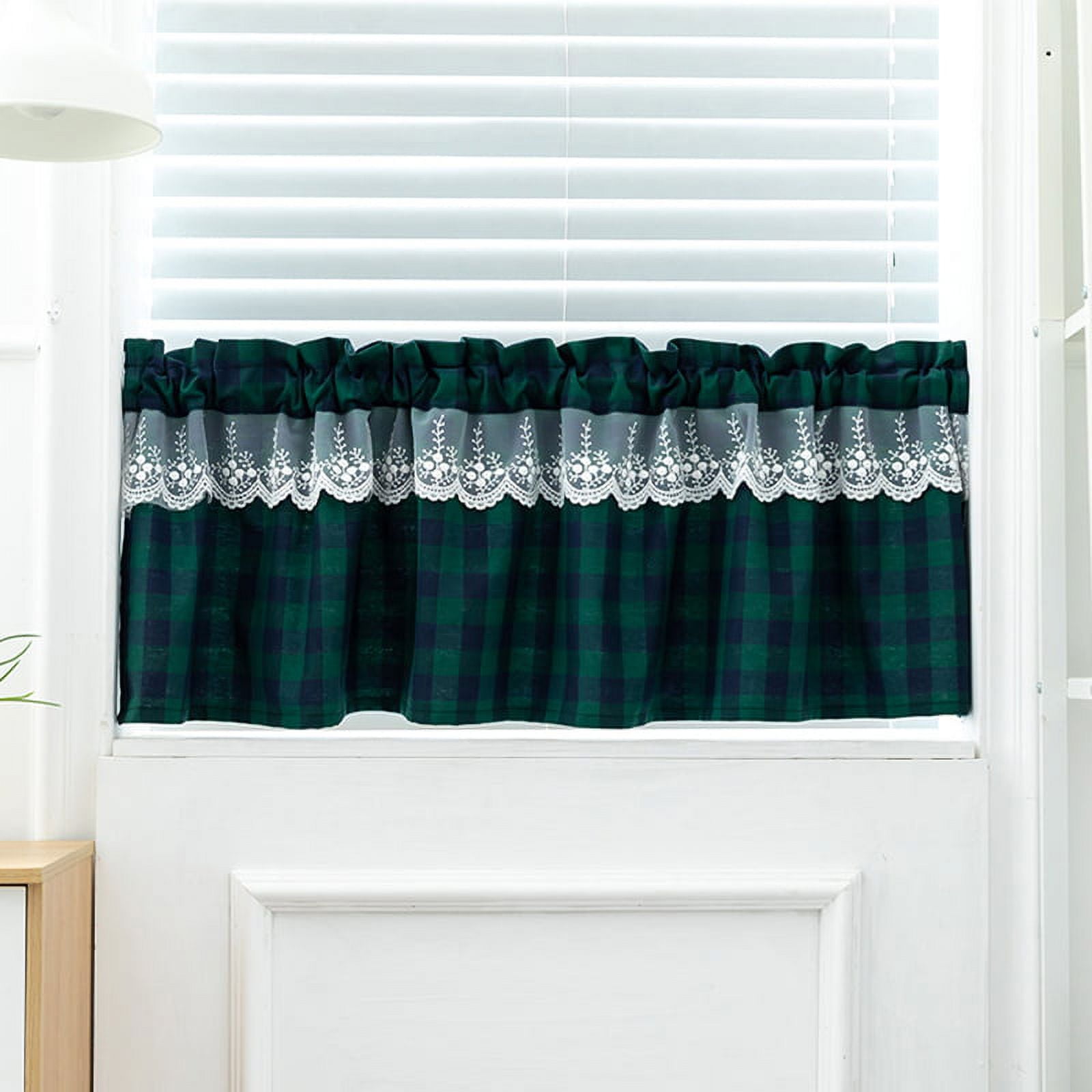 Buffalo Check Plaid Window Valances Red and Black Farmhouse Design ...
