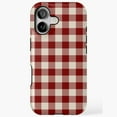 Buffalo Check Red White Plaid Pattern Style iPhone Case with iPhone 17 ...