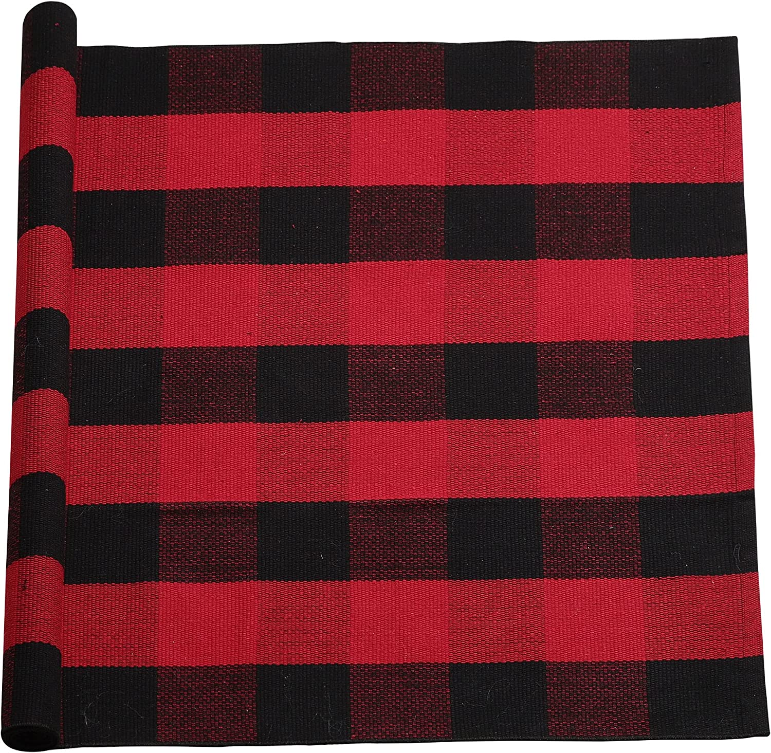 Buffalo Check Rug,Plaid Outdoor Rug,Layered Door Mat,Cotton Gingham ...