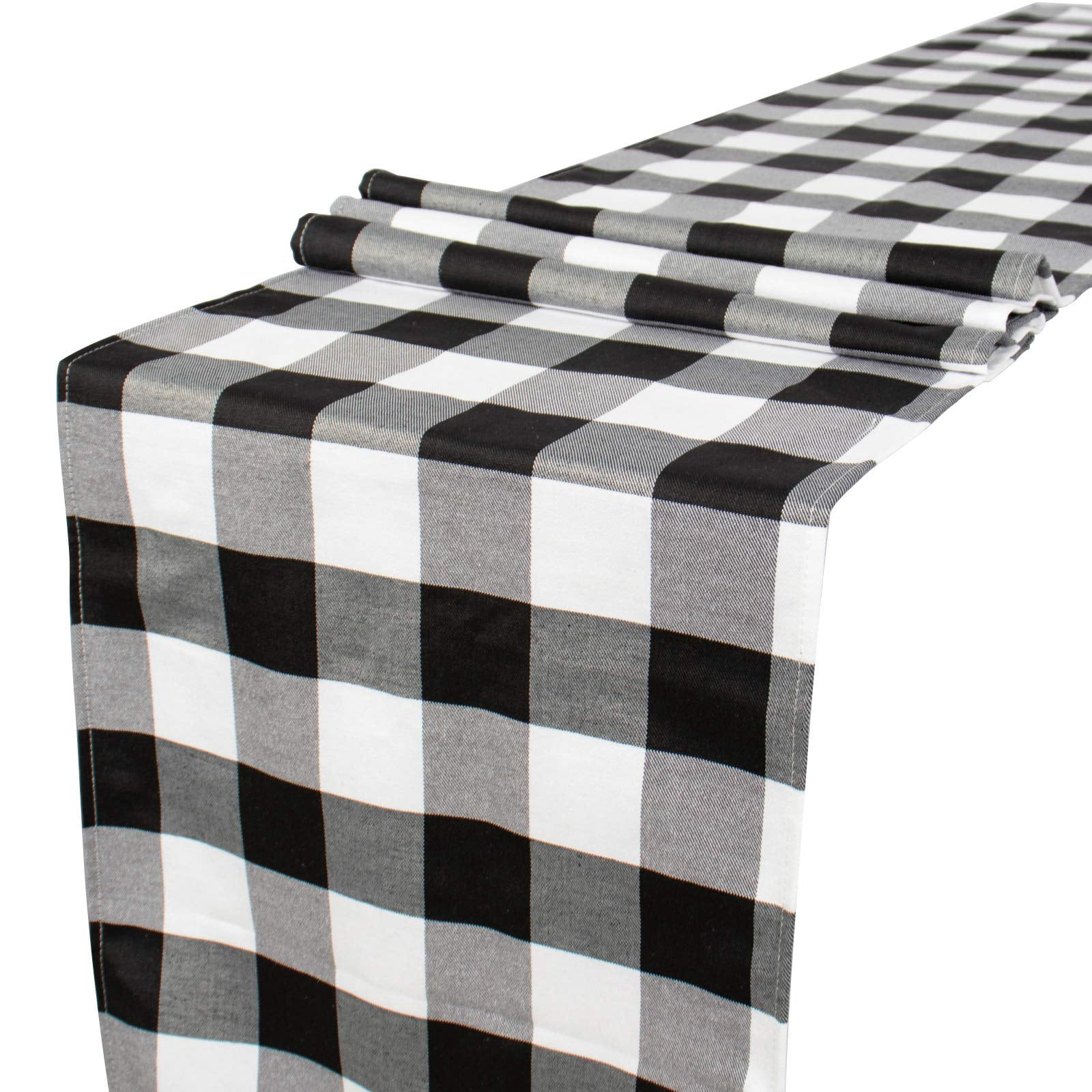 Buffalo Check Table Runner 13x72 Red White Cotton Plaid Farmhouse ...