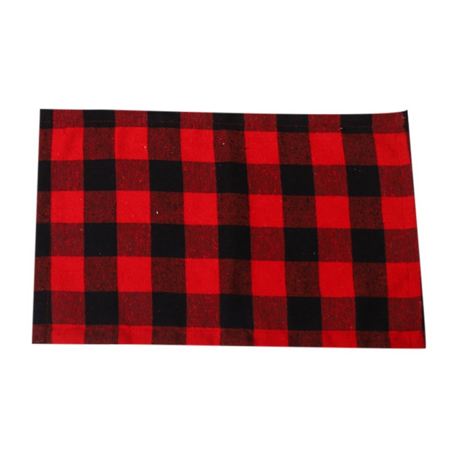Buffalo Check Table Runners 17.7x10.6 Inch Black and White Plaid Table ...