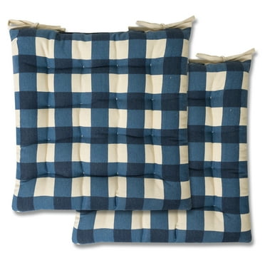 Achim Buffalo Check Polyester/Cotton Tufted Chair Seat Cushions - Sage ...