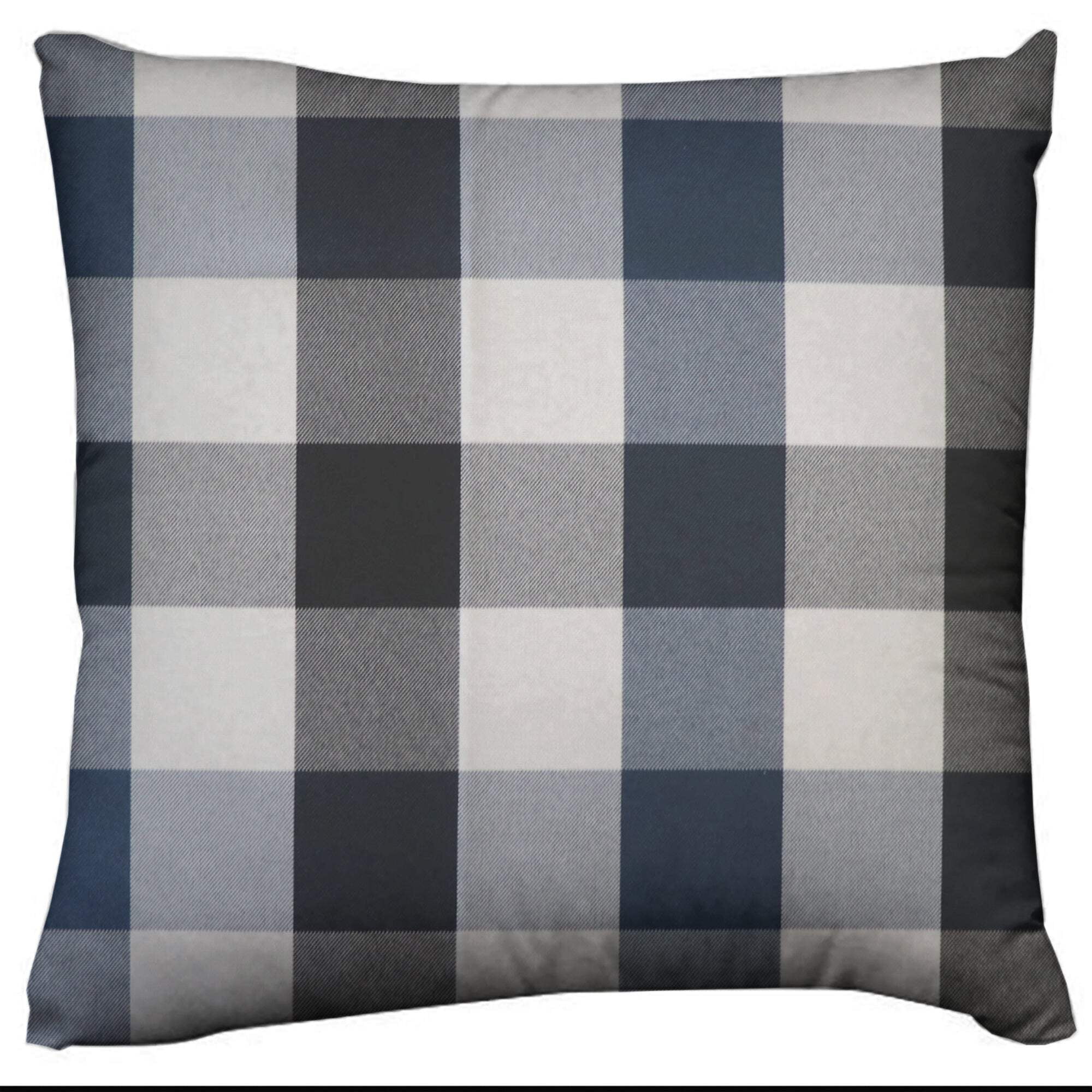 Buffalo Checkered Decorative Throw Pillow/Sham Cushion Cover Black Navy ...