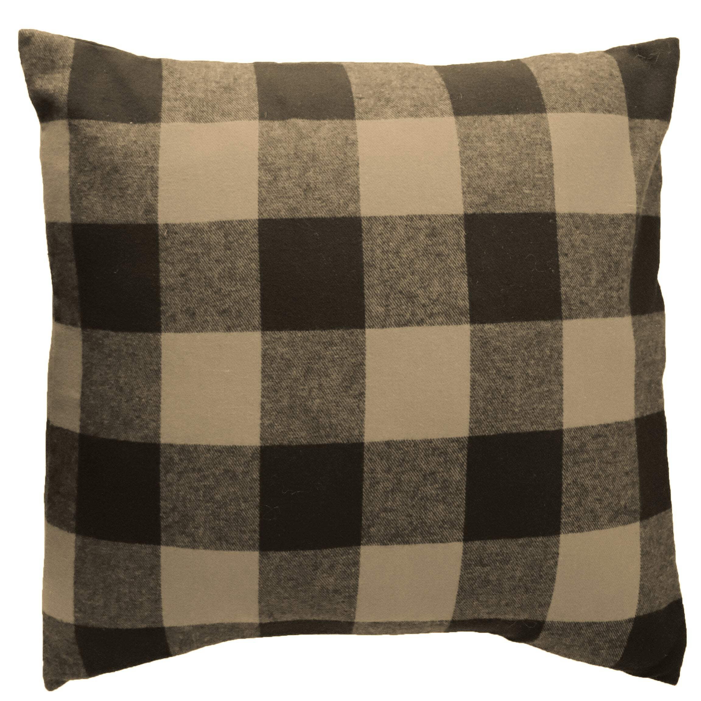 Buffalo Checkered Decorative Throw Pillow/Sham Cushion Cover Black Tan ...