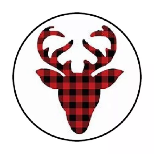 Buffalo Checkered Deer Head Sticker Phone Decal Water Bottle Stickers ...