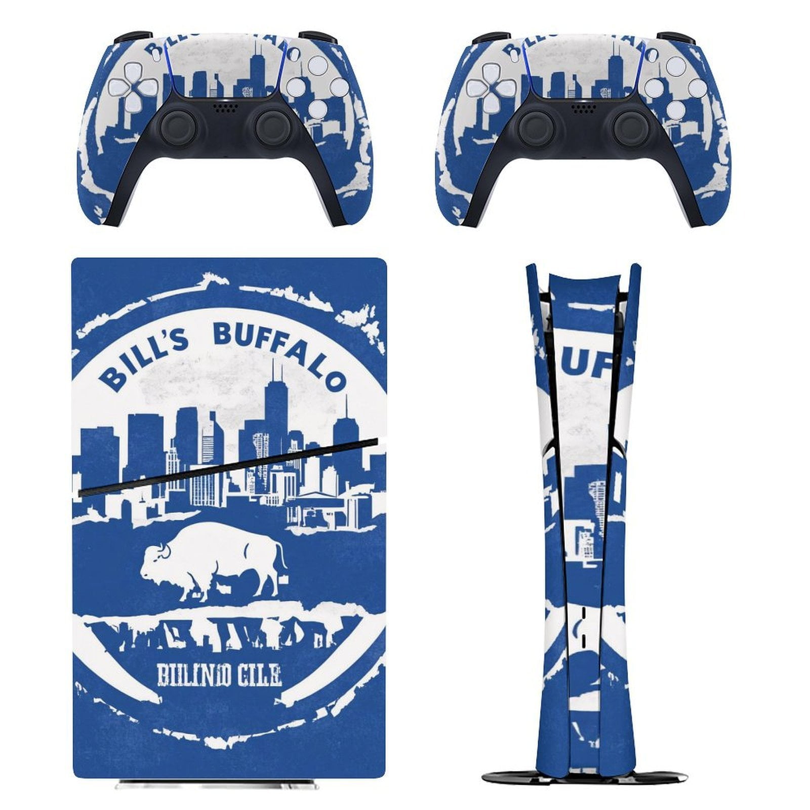 Buffalo City Skyline Console Skin Bundle for PS5 Pro Slim Disc ...