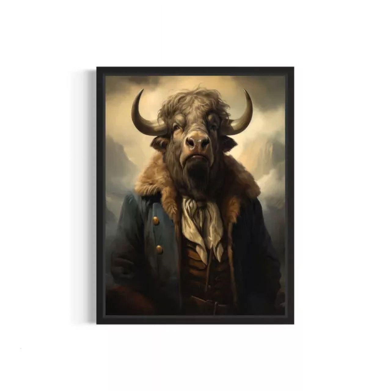 Buffalo Classic Animal Vintage Photo Art Print Poster Wall Art Painting ...